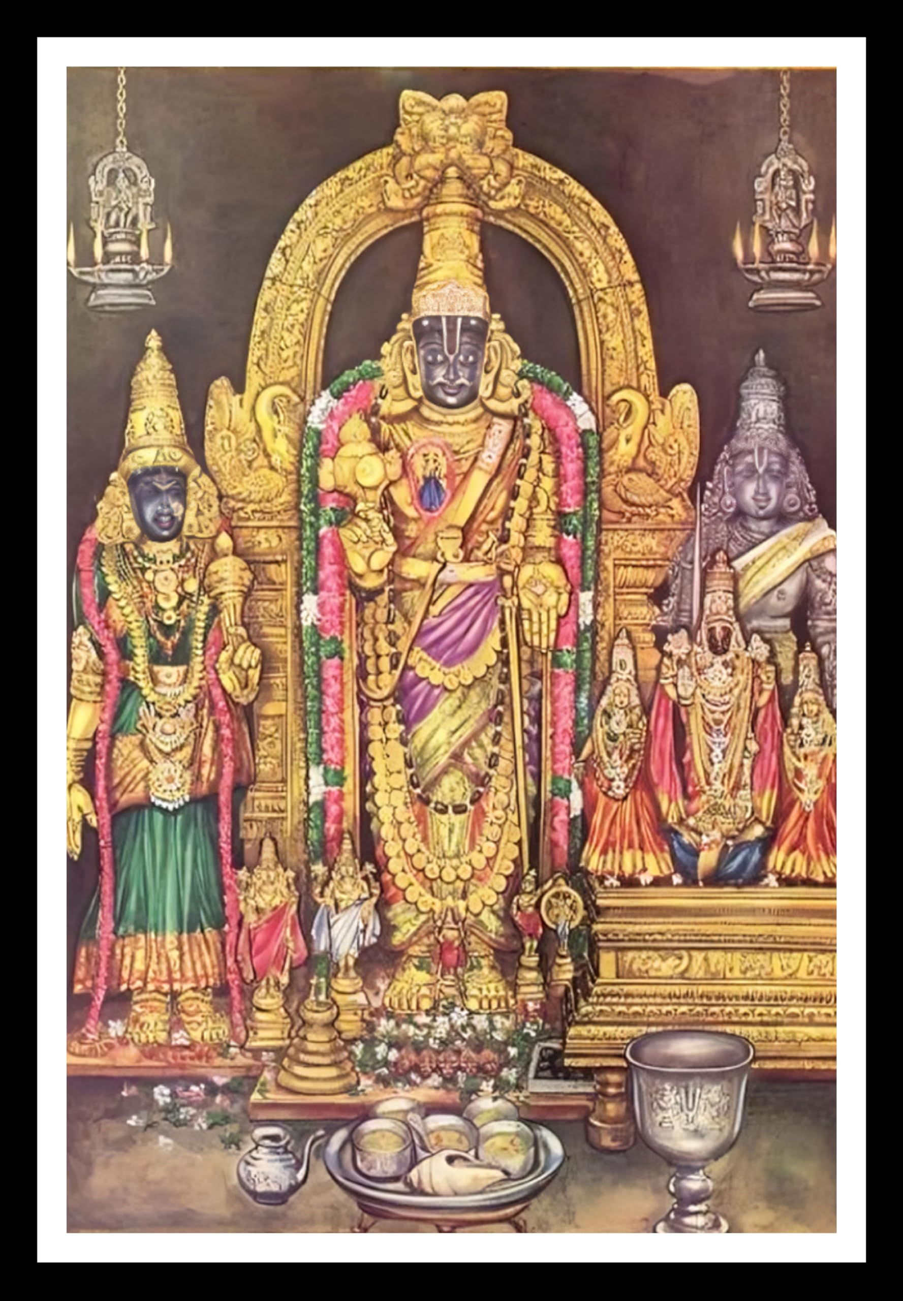 God Sri Parthasarathy Perumal Photo Frame, Temple In Thiruvallikeni ...
