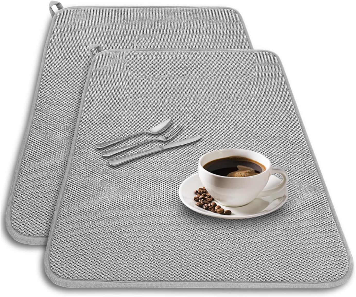 Amazon.com: OMYOPY 2 Pack Extra Large Microfiber Dish Drying Mat for ...