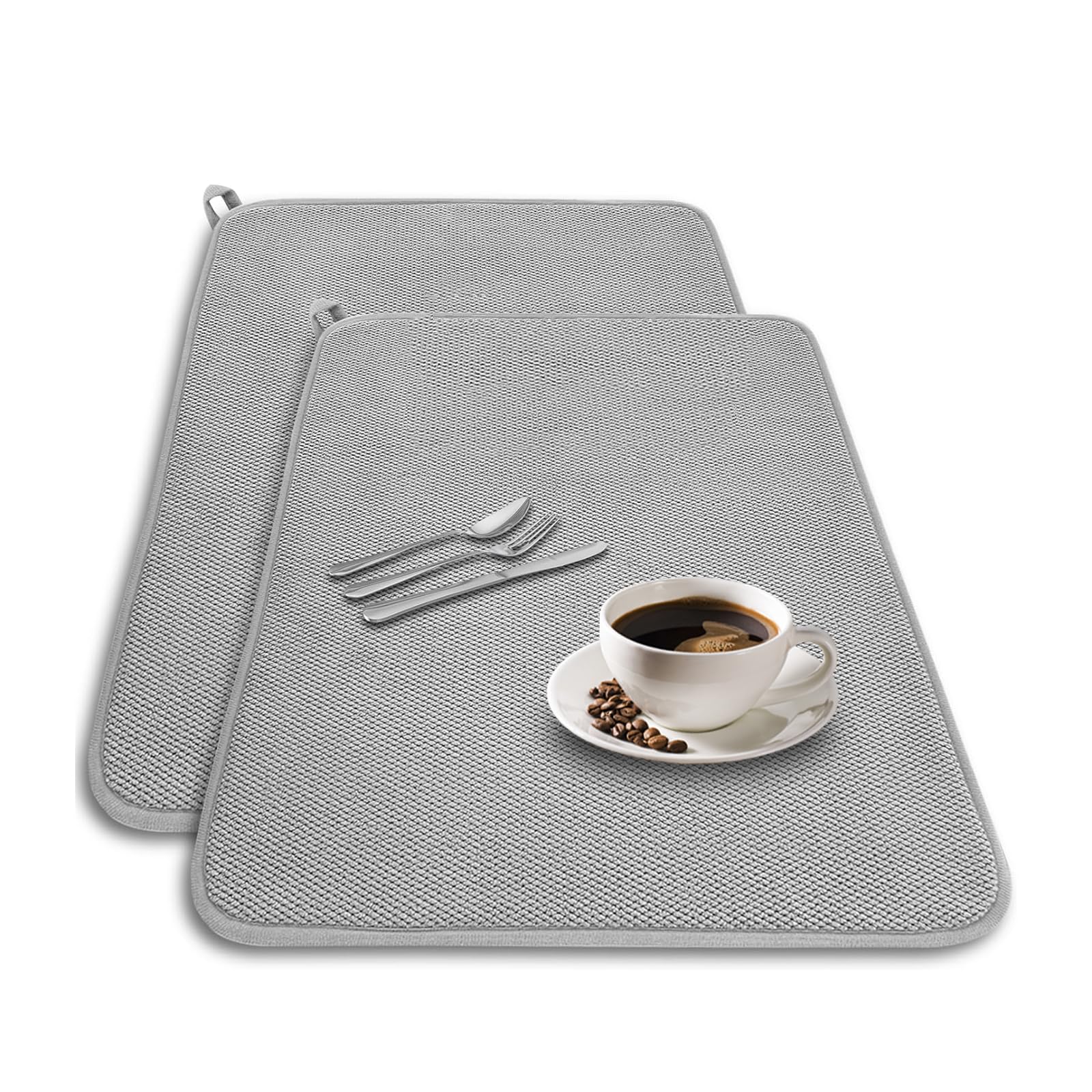 Amazon.com: OMYOPY 2 Pack Extra Large Microfiber Dish Drying Mat for ...