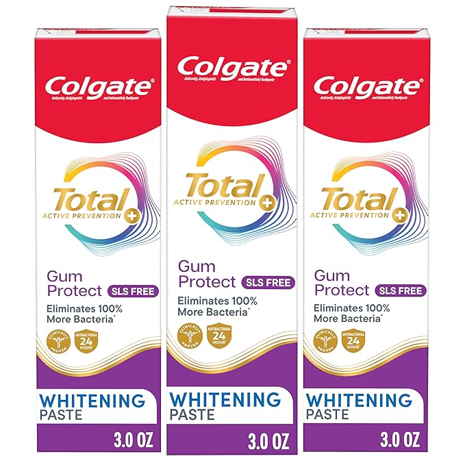 Amazon.com : Colgate Total Active Prevention Gum Protect Whitening ...