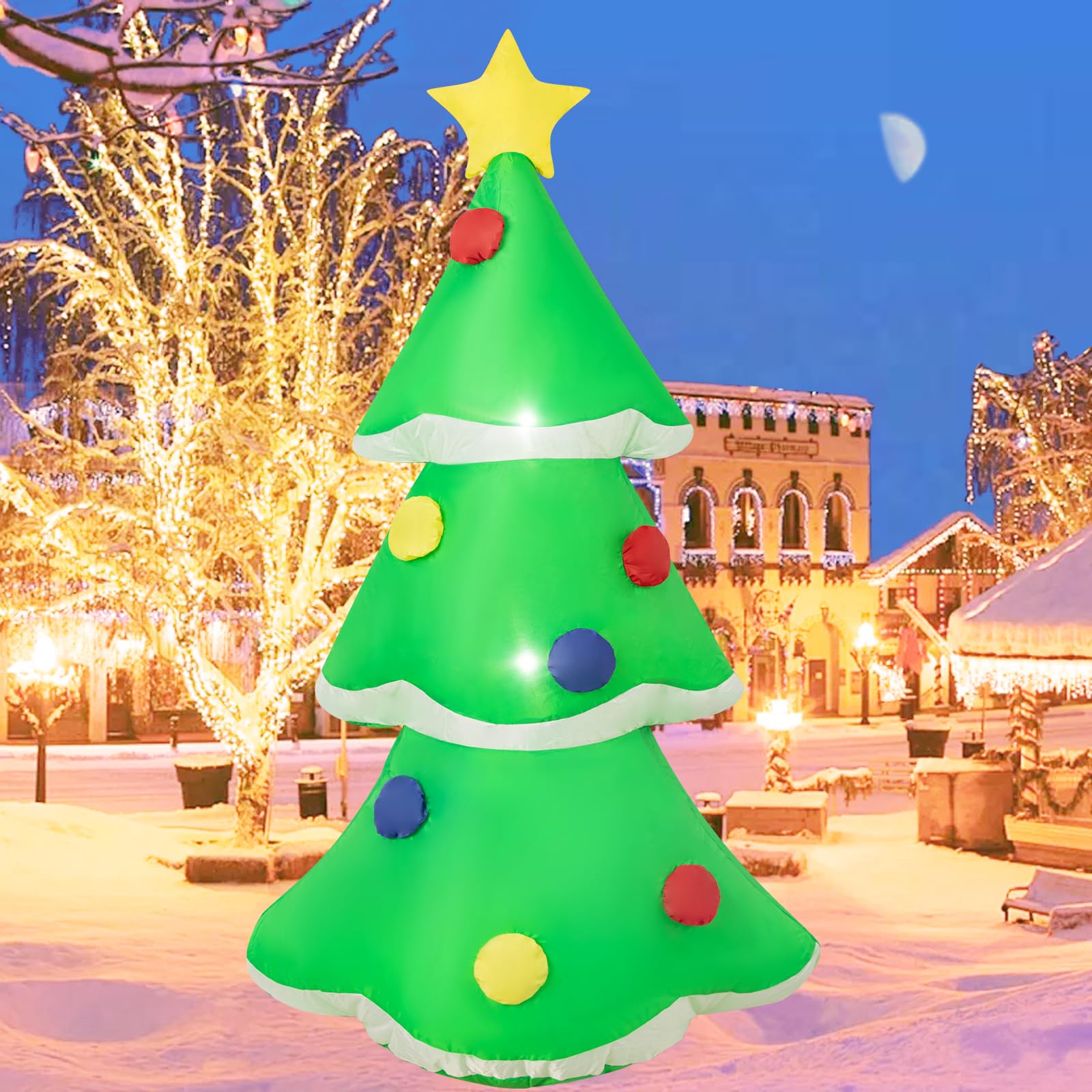 Amazon.com: Christmas Inflatables 4 FT Outdoor Decorations, Blow up ...