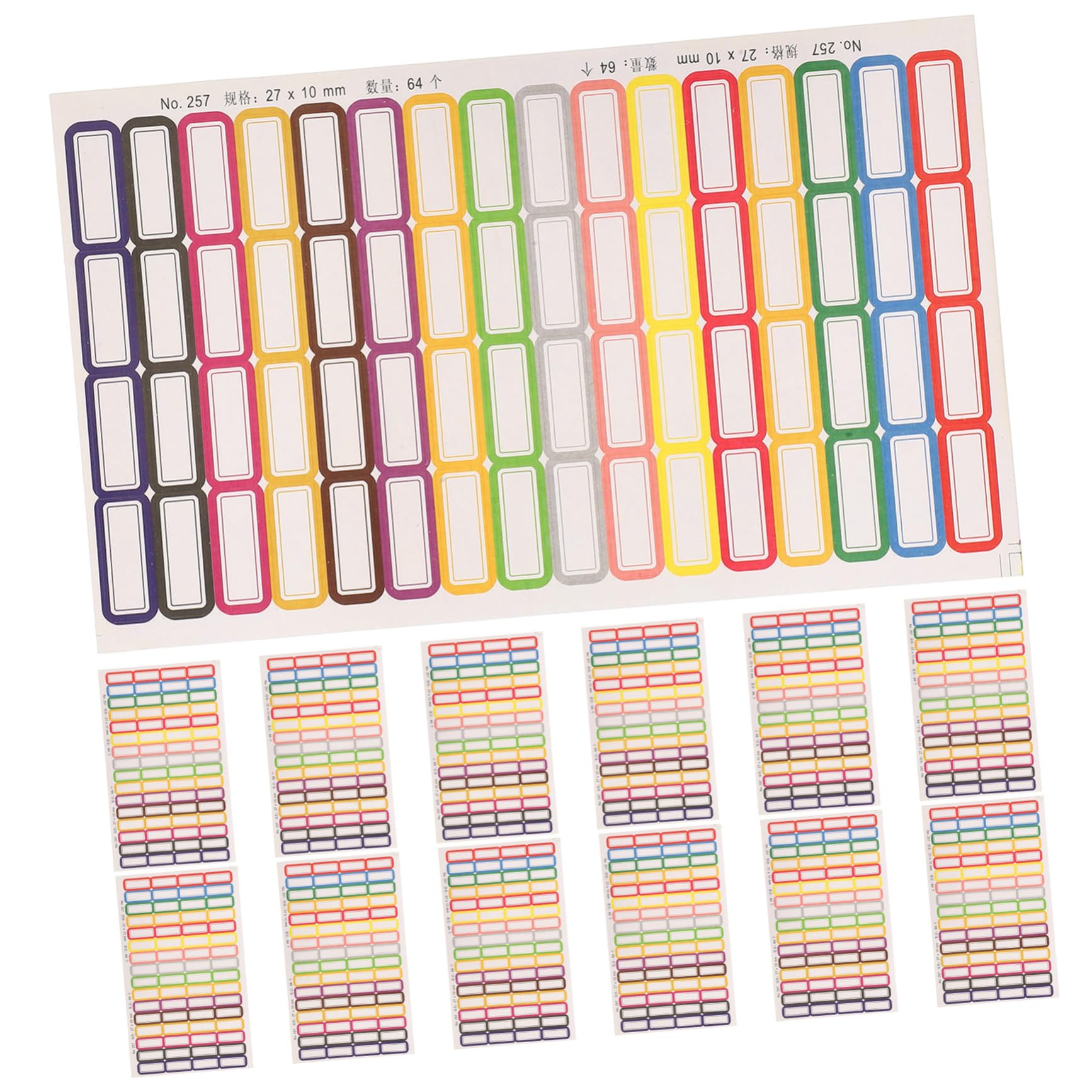 Snapklik.com : 20 Sheet Self-Adhesive Name Labels For Writable Name Tag ...