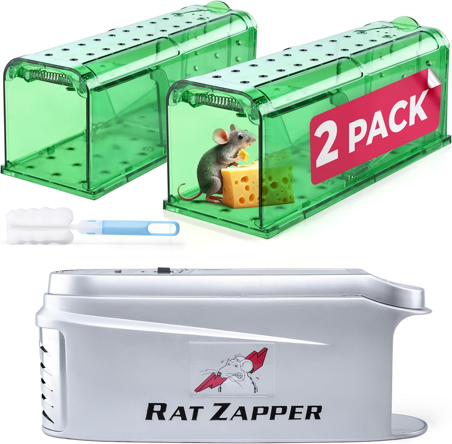 Amazon.com : Teal Elite Rat Zapper and 2 Pack Mouse Trap Bundle : Patio ...