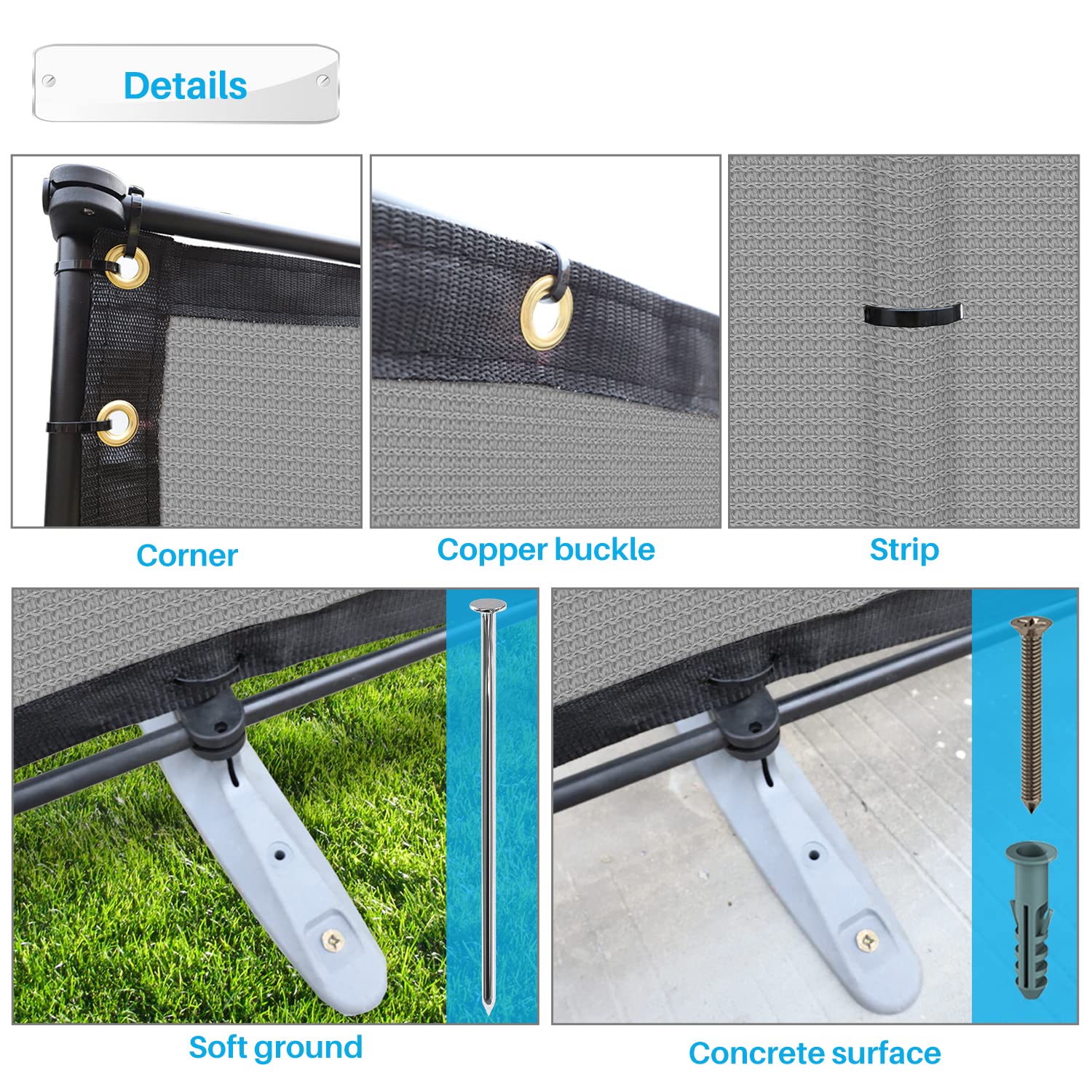 Snapklik.com : Patio 6 X 24 Outdoor Privacy Screen Freestanding ...