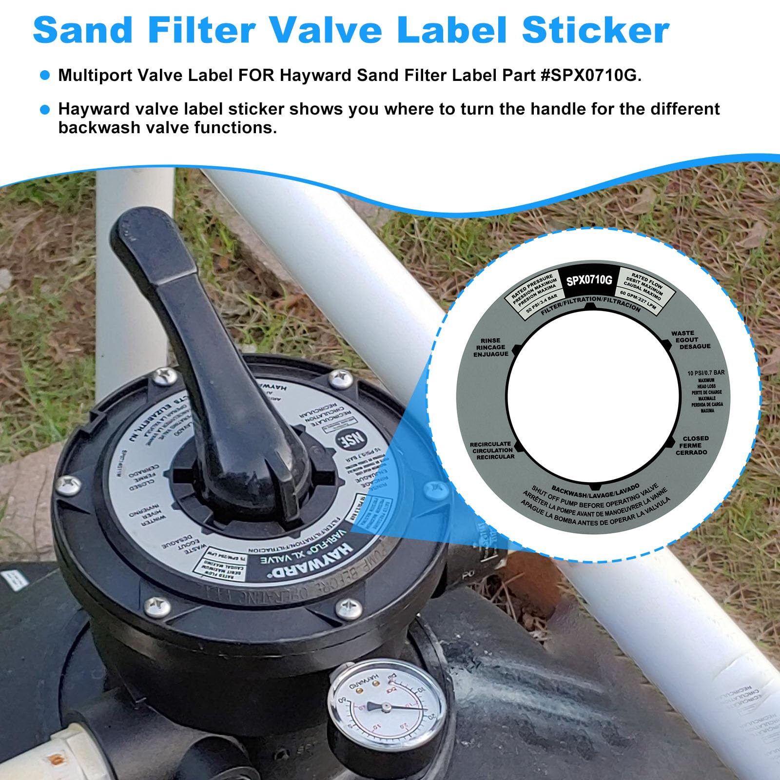 Snapklik.com : JIOTAR SPX0710G Sand Filter Valves Label Sticker ...