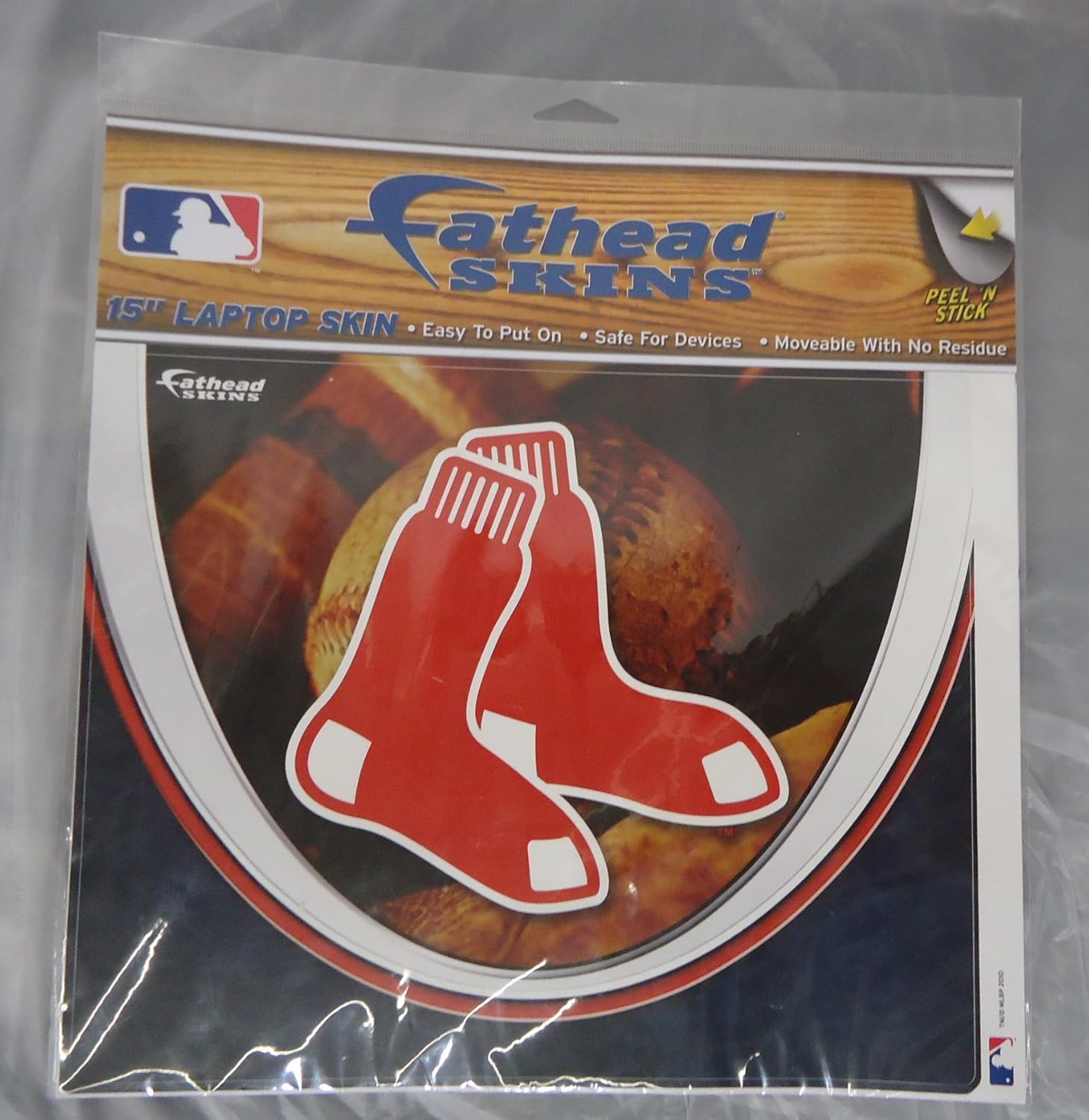 Amazon.com: Fathead Skins Boston Red Sox 15" Laptop Skin Decal MLB