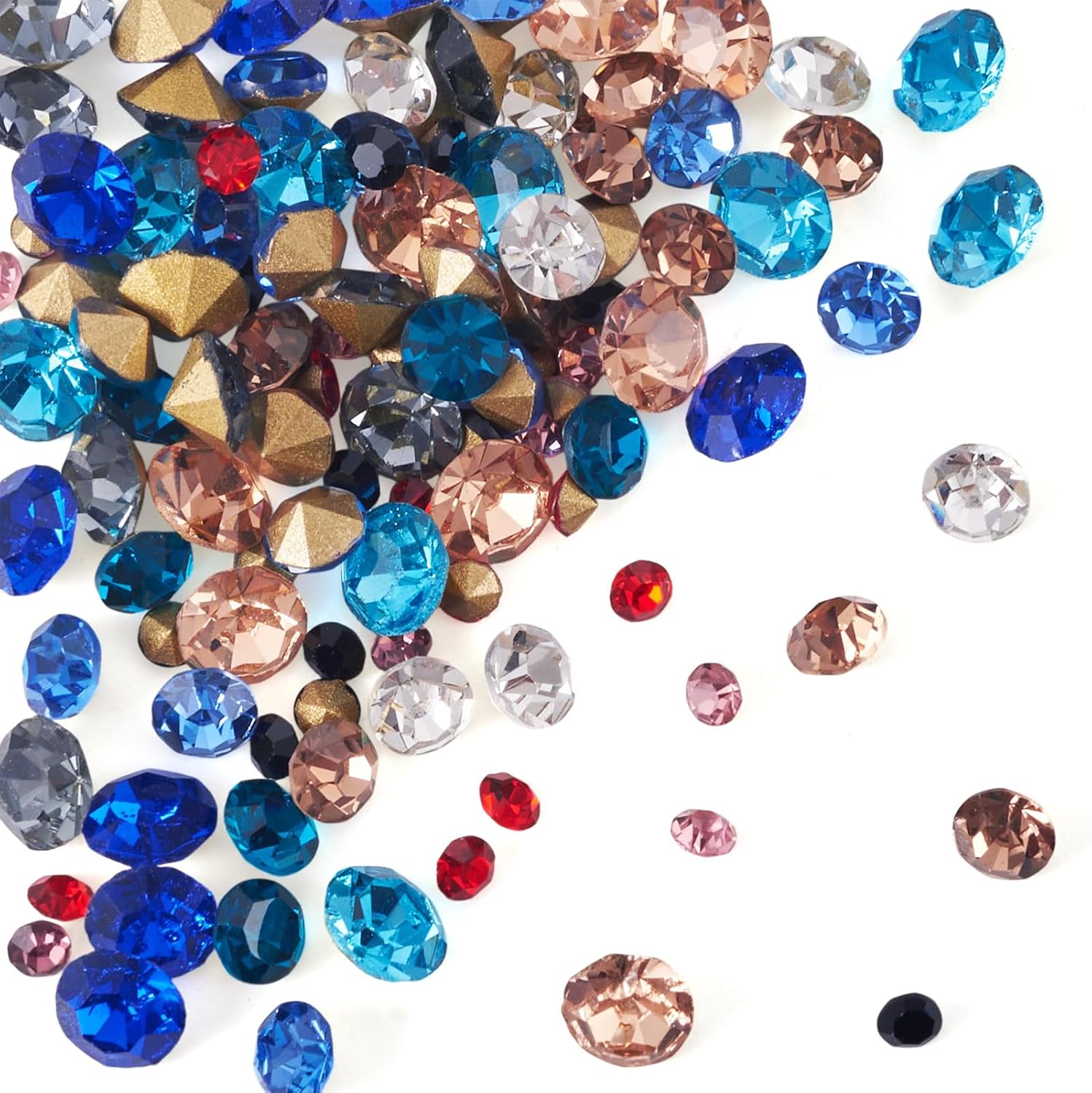 Amazon.com: Craftdady 360Pcs Glass Rhinestone Cabochons Pointed Back ...