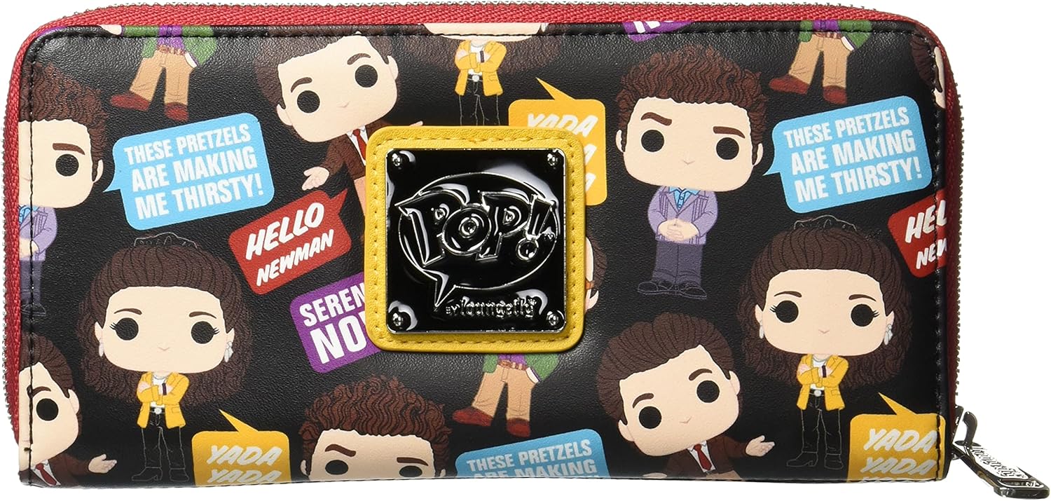 Amazon.com: Loungefly Pop Seinfeld Zip Around Wallet Exclusive ...