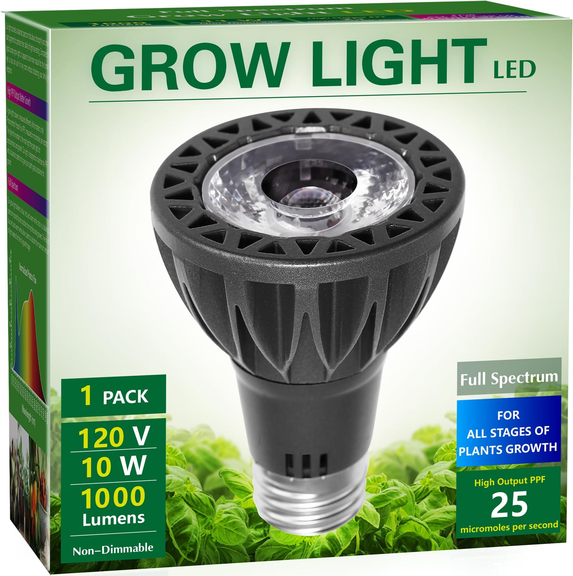 ephotoinc Hydroponic Full Spectrum CFL Grow Light Bulb 60 Watt Bulb ...