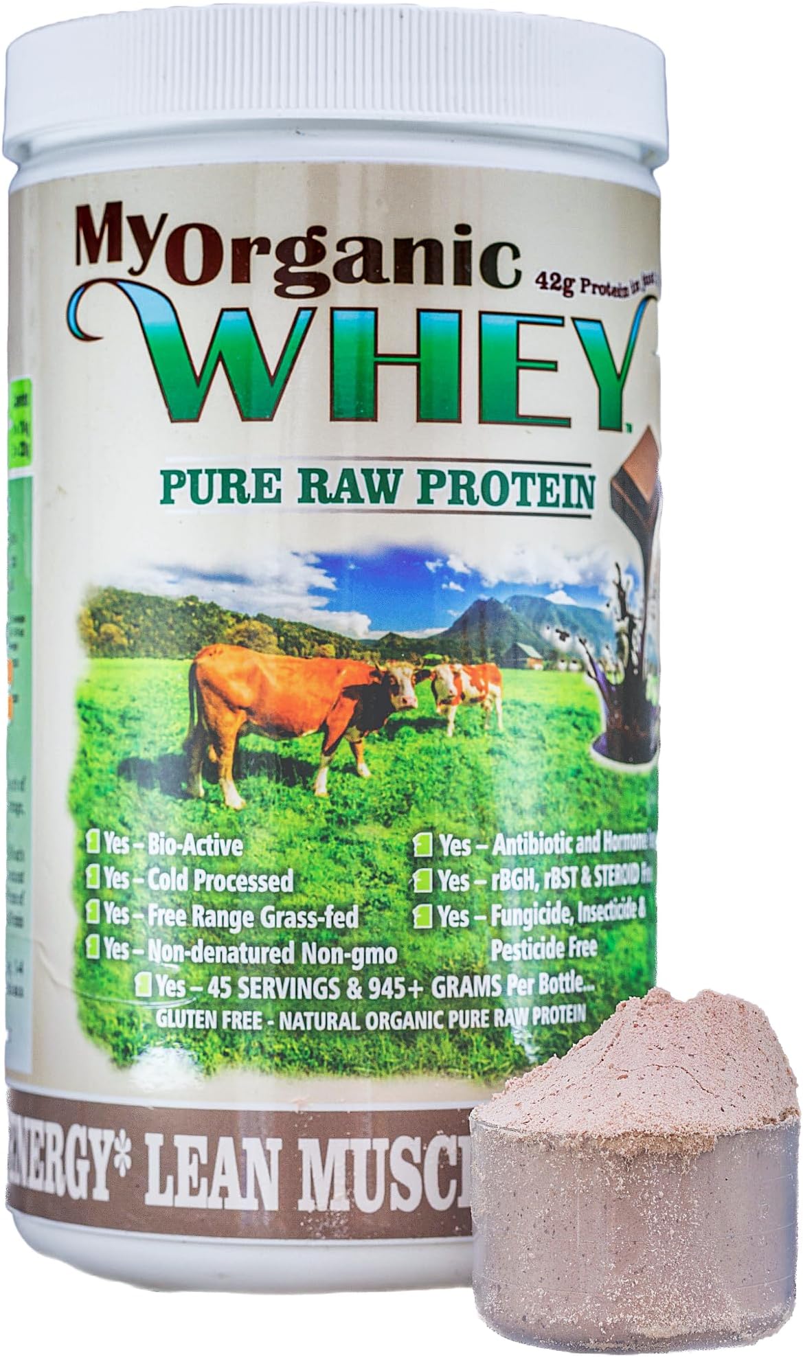 Amazon.com: Raw Grass Fed Whey Protein Powder, Happy Healthy Cows ...