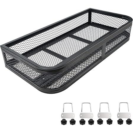 Amazon.com: ORCISH Heavy Duty ATV Front Cargo Basket, 17" W x 36" L x 6 ...