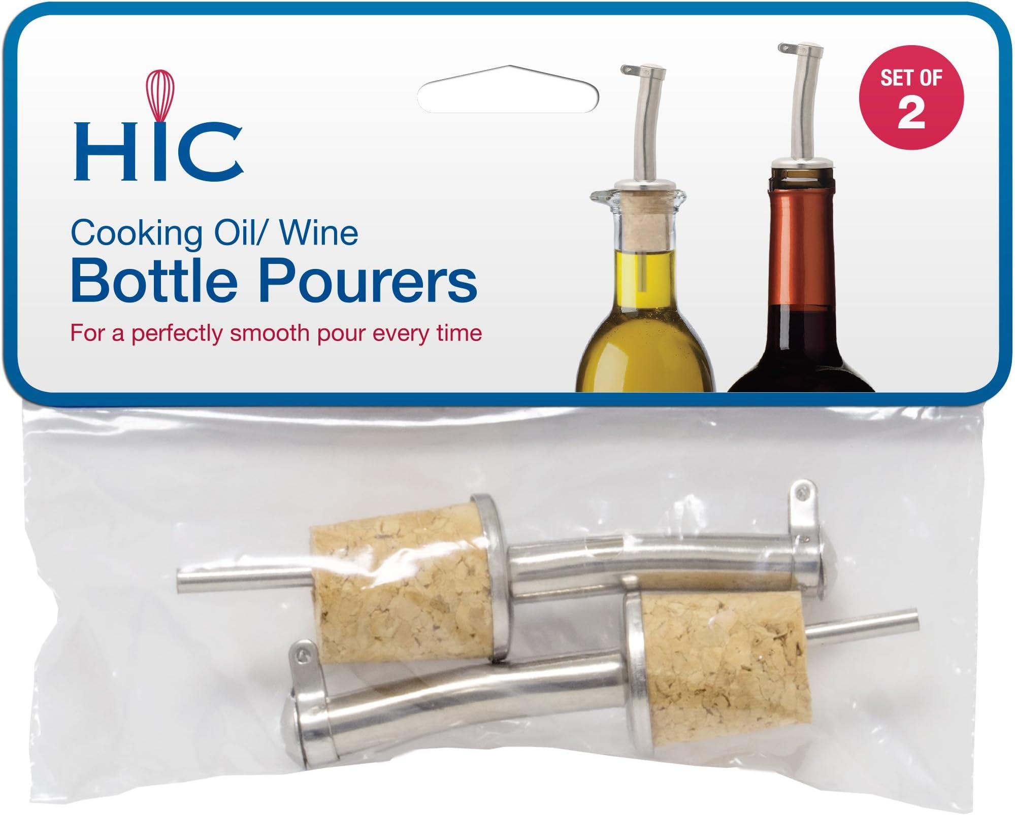Amazon.com: 6Pcs Stainless Steel Wine Pourer Pour Spouts Set Cork ...