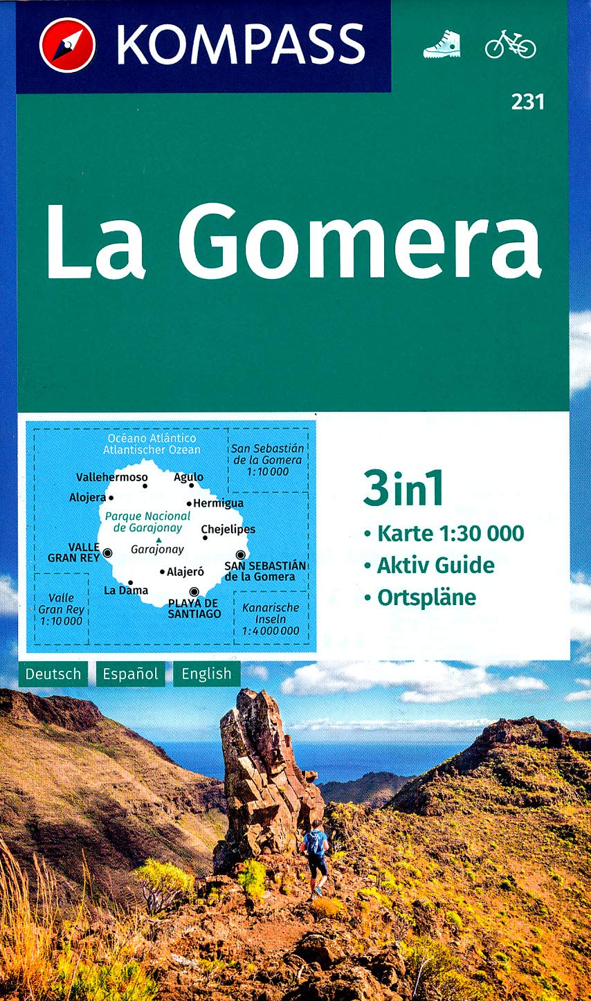 La Gomera Walkers' Map: Kompass: 9781900802468: Amazon.com: Books