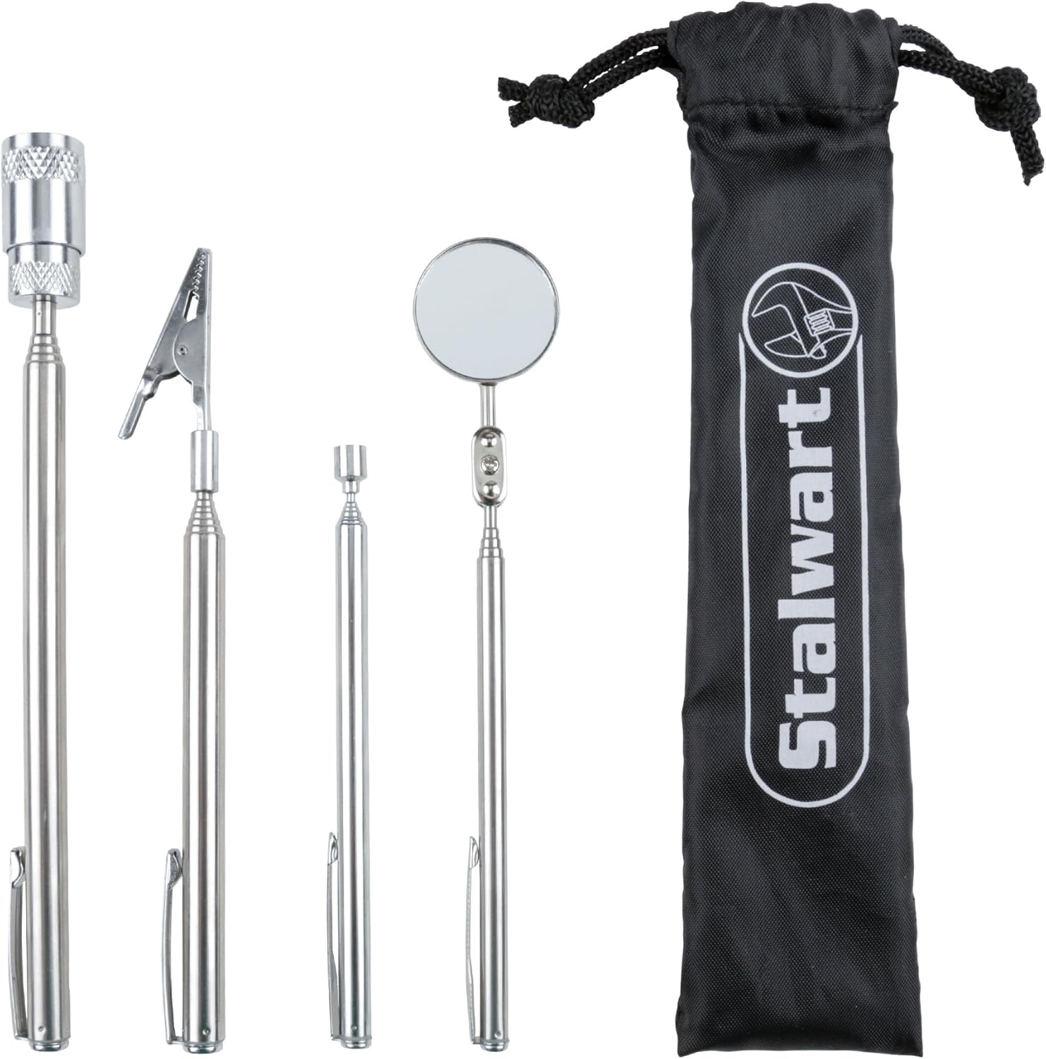 Stalwart - 75-ST6036 Telescoping Tools Kit, 4 Piece Extendable Tool Kit ...