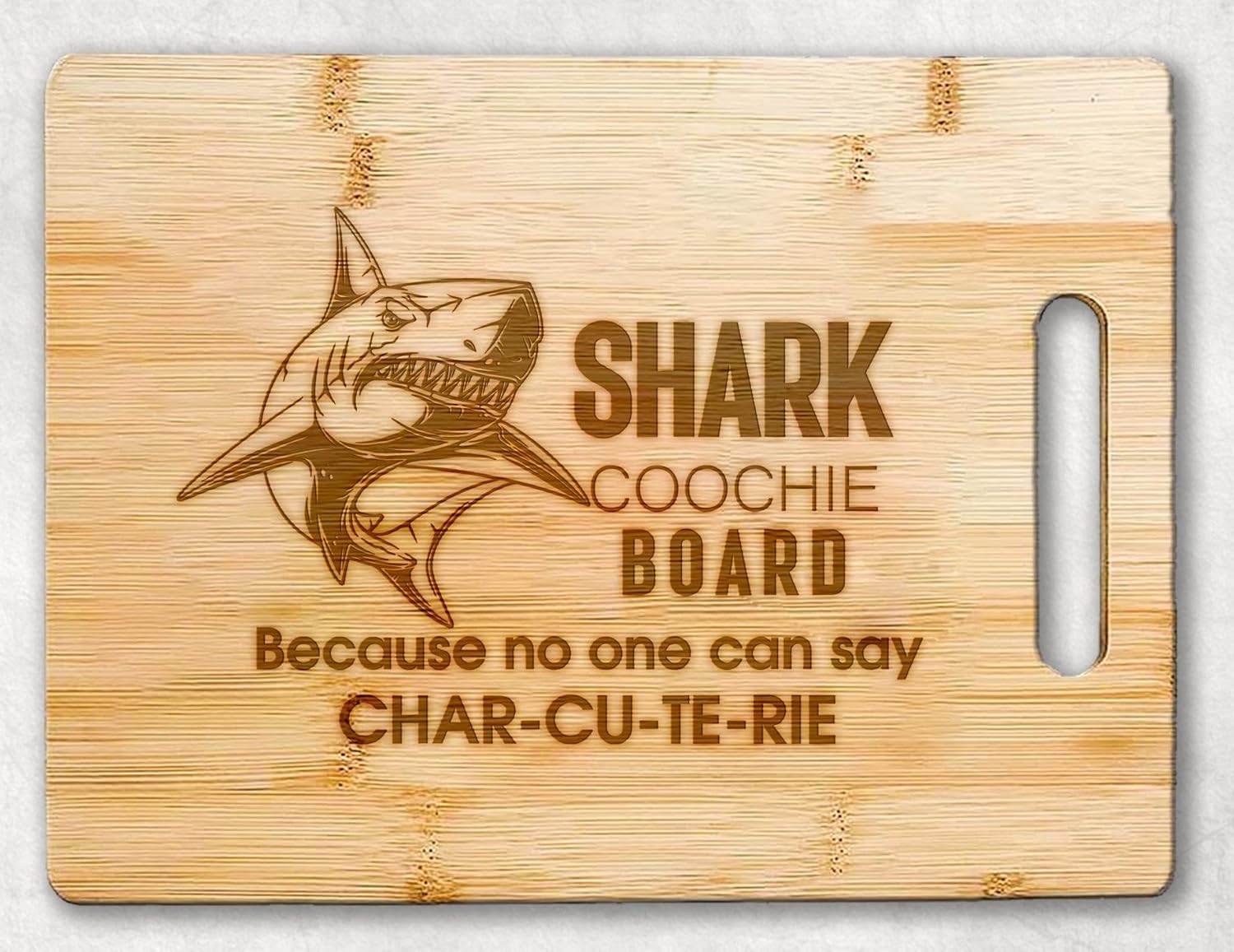 Amazon.com: Shark Coochie Charcuterie Board - Because No One Can Say ...