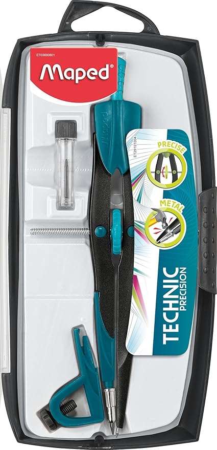 Maped - Technical Drawing Compass - Precision System Box with 3 Pieces ...