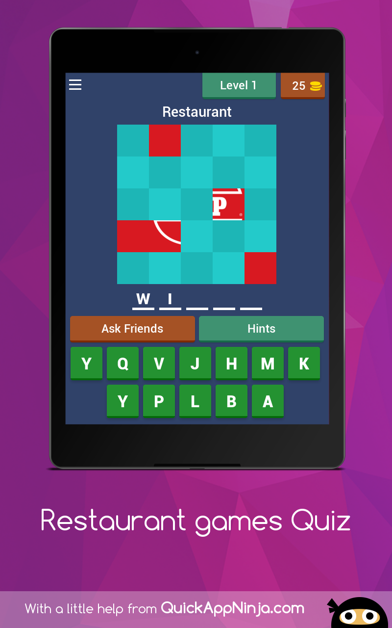Restaurant Games Quiz - App on Amazon Appstore