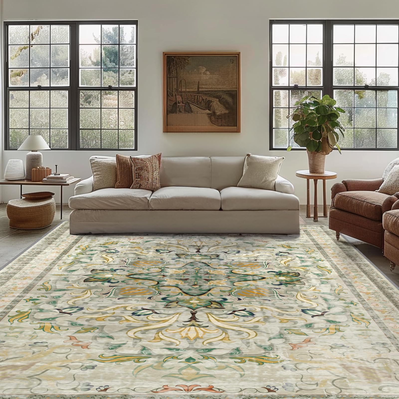 Amazon.com: NORTHERN BROTHERS 8x10 Area Rugs for Living Room - Large ...