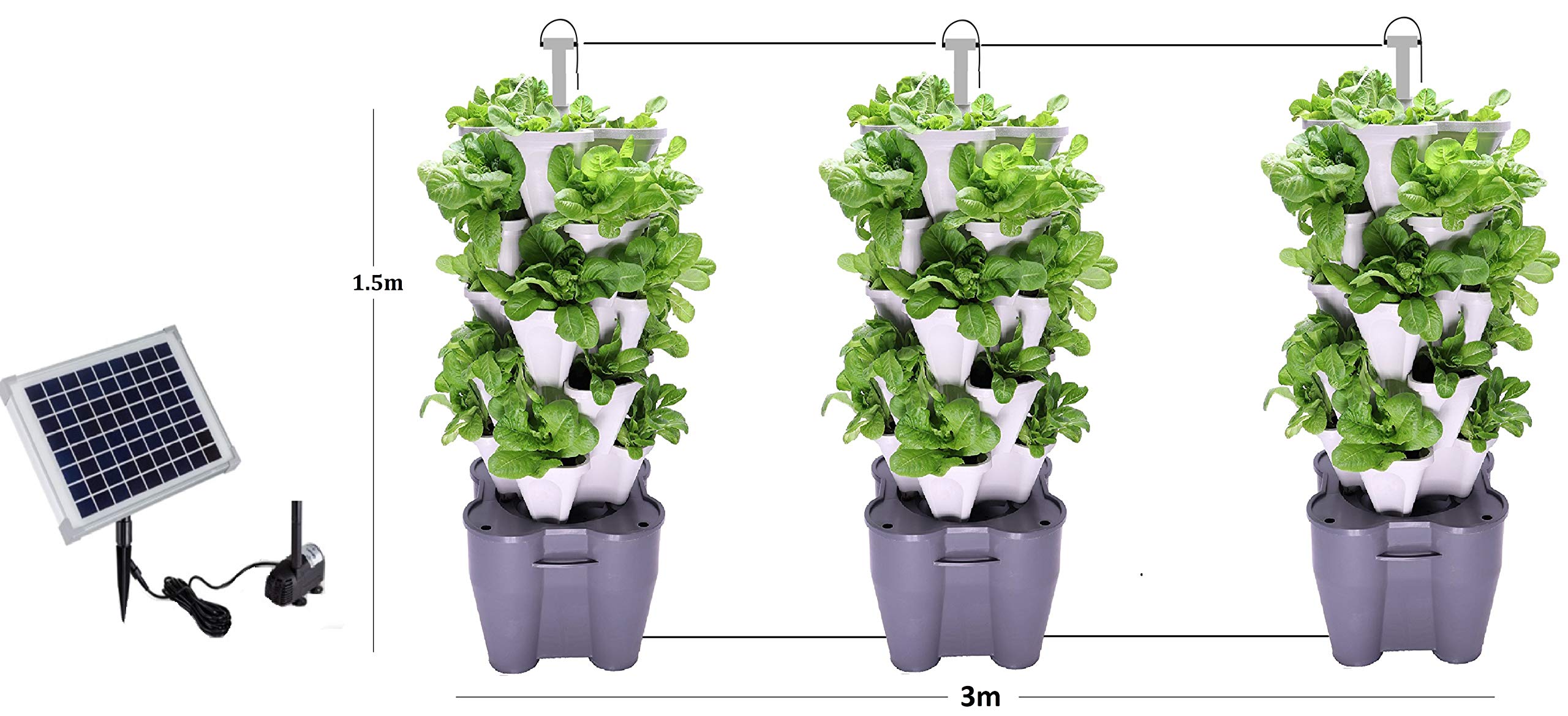 Diy Solar Powered Hydroponic Vertical Garden System