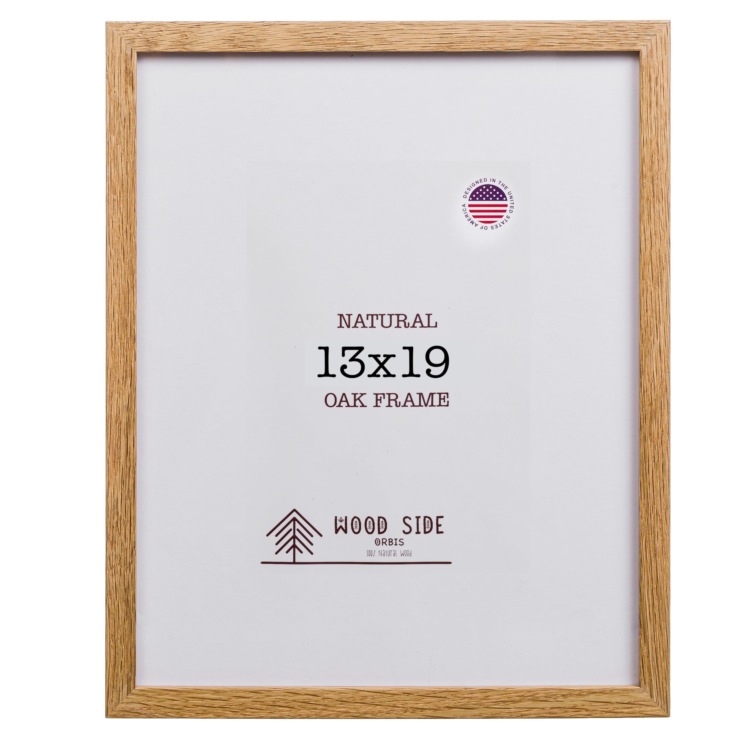 Amazon.com - Oak Wood Picture Frames 13x19 - Natural Solid Wood Photo ...