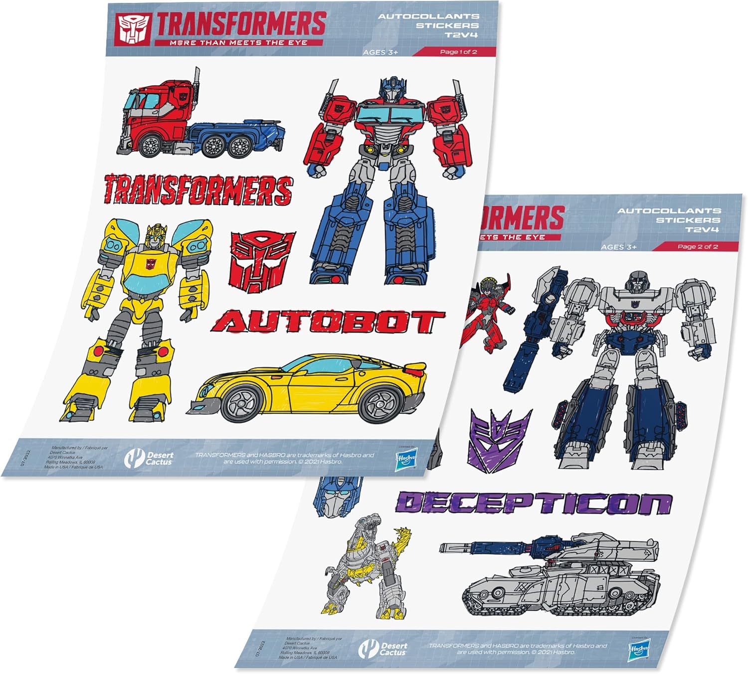 Amazon.com: Desert Cactus Transformers Sticker Vinyl Decal Laptop Water ...