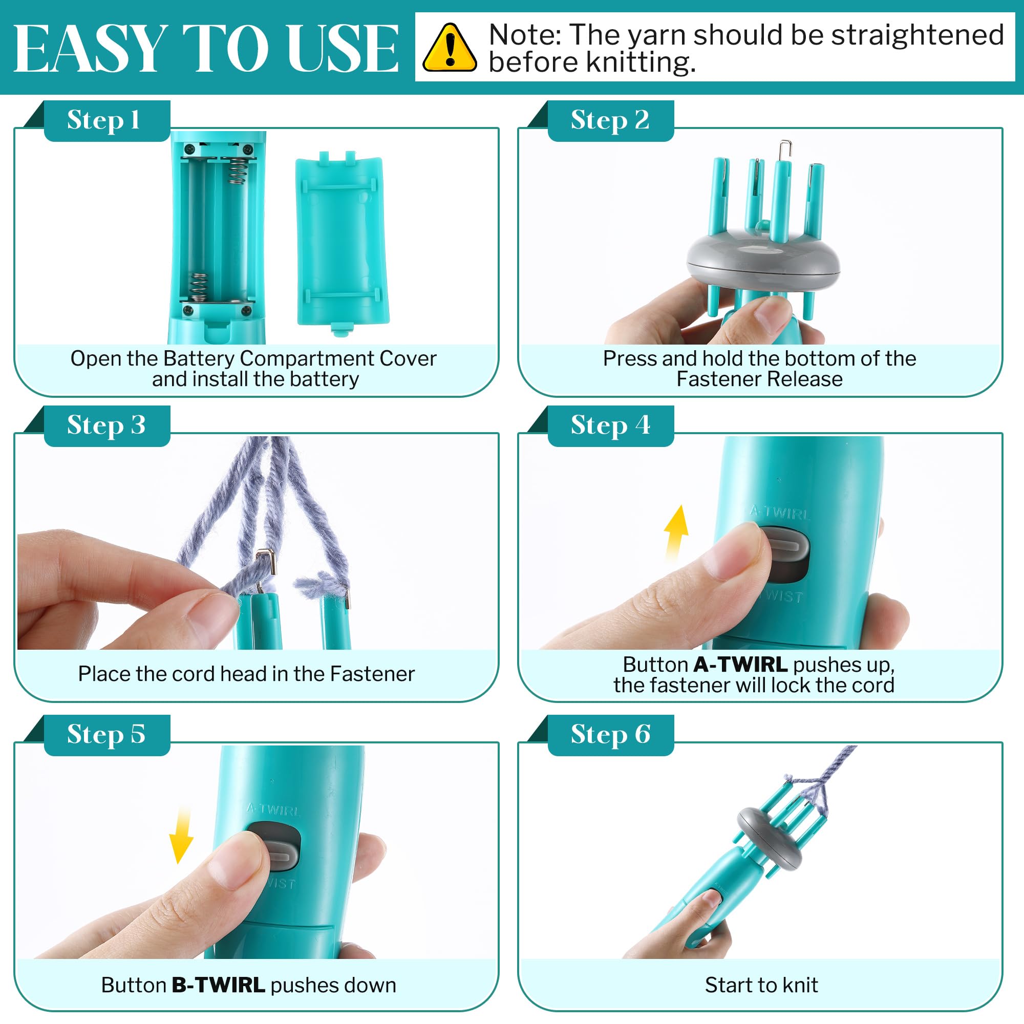 Snapklik.com : Enhon Cord Maker Portable Fringe Twister, Handheld Cord ...