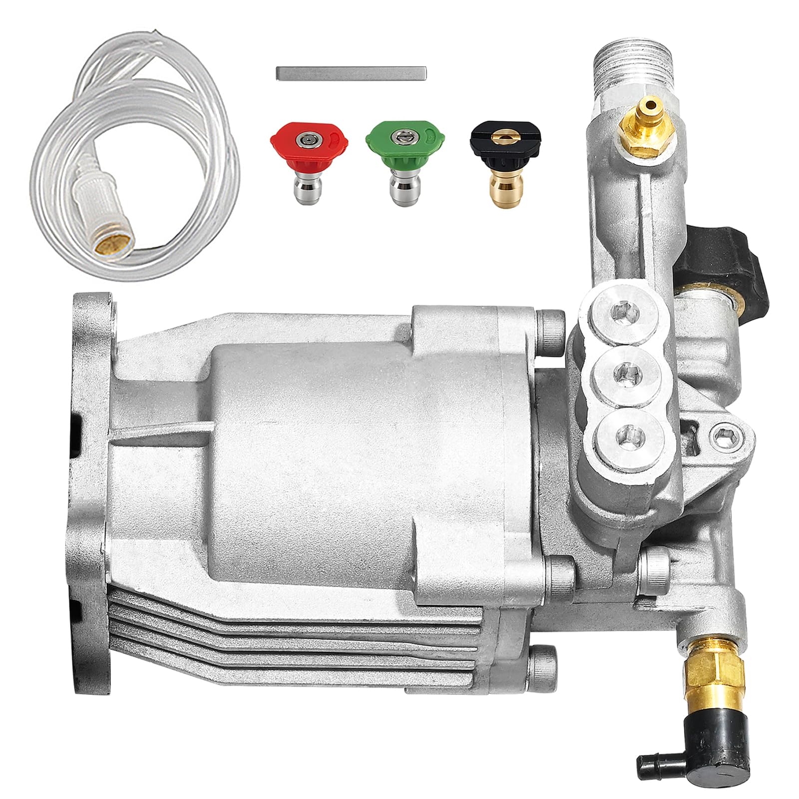 Amazon.com: TOOLCY 3/4" Shaft Horizontal Pressure Washer Pump, 2600 ...