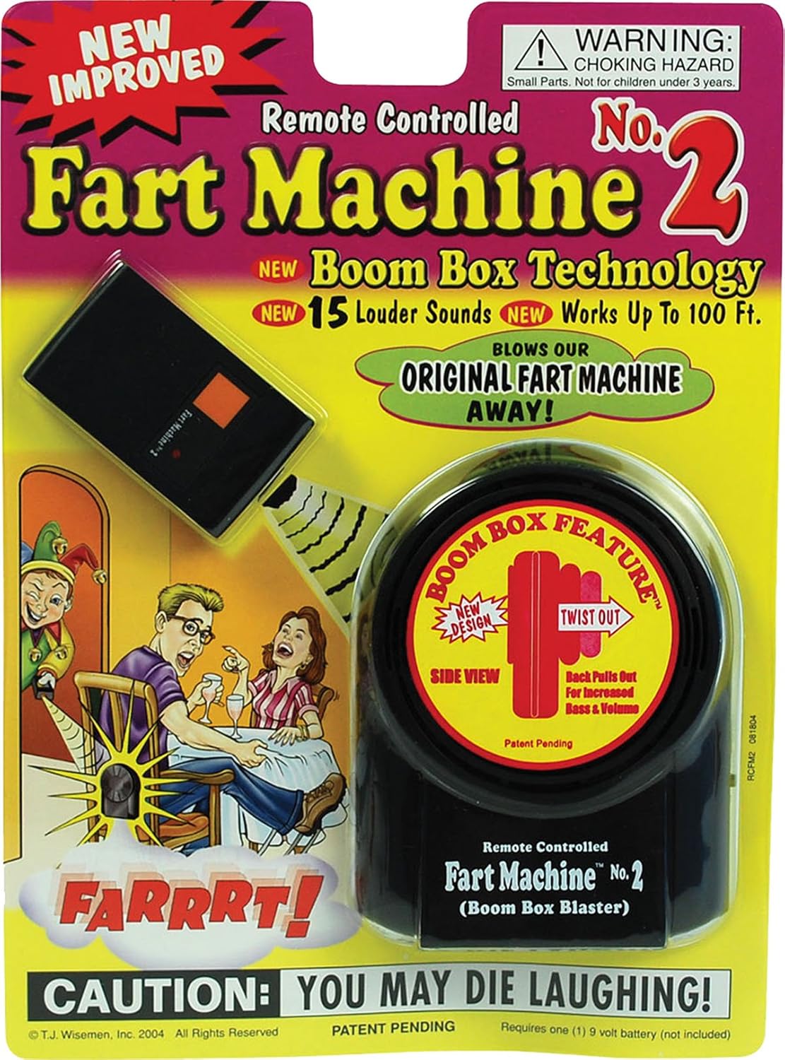 Amazon.com: Remote Controlled Fart Machine #2 with Boom Box Technology ...