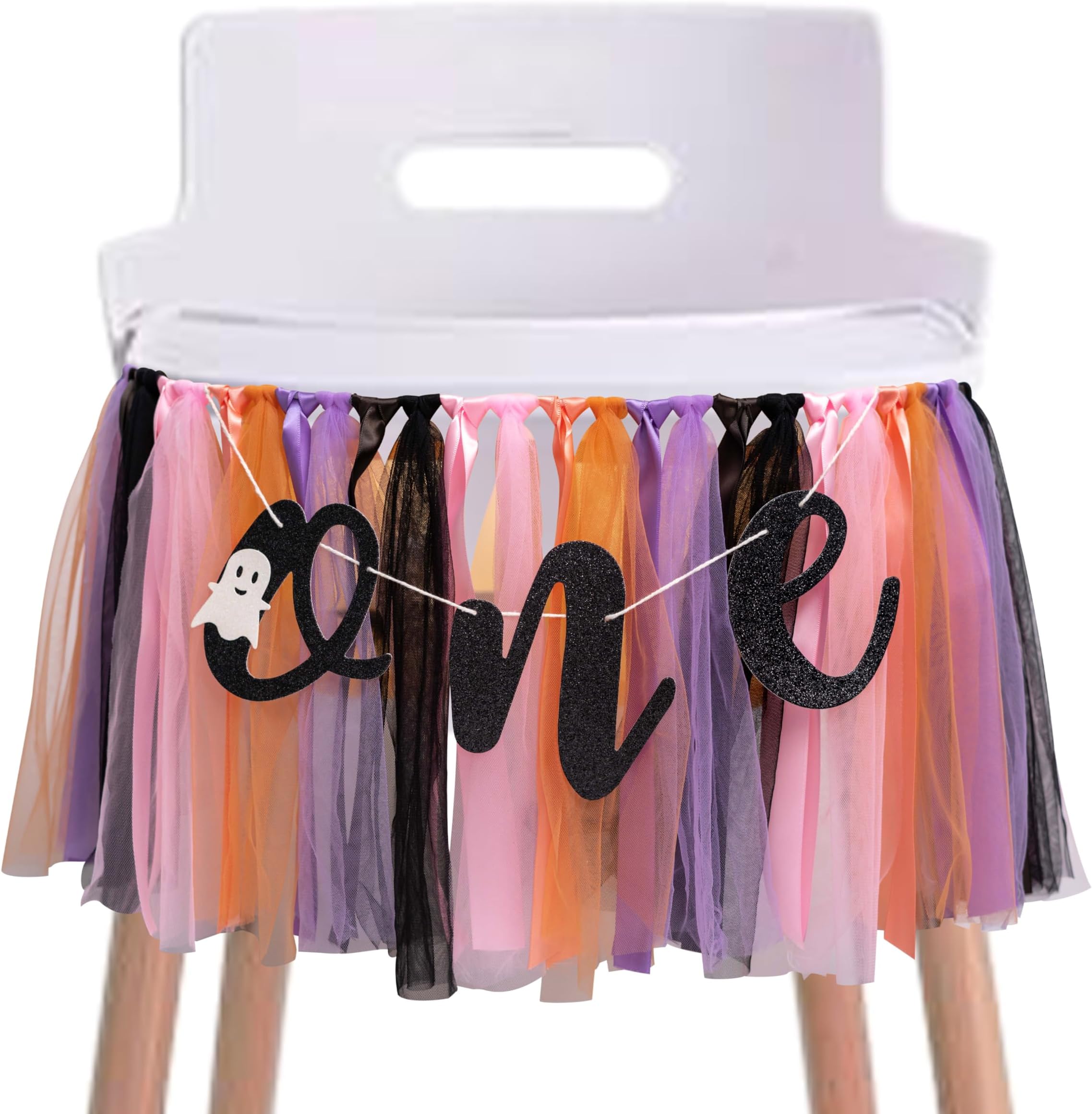 Amazon.com: Spooky One Groovy Birthday High Chair Banner - Halloween ...