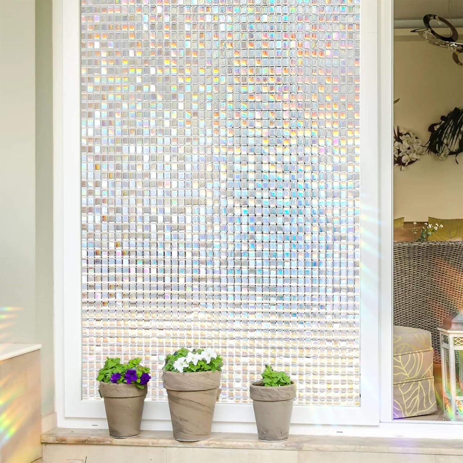 One Way Window Film 110 x 130 cm, Self Adhesive Sun Block, Anti Uv ...