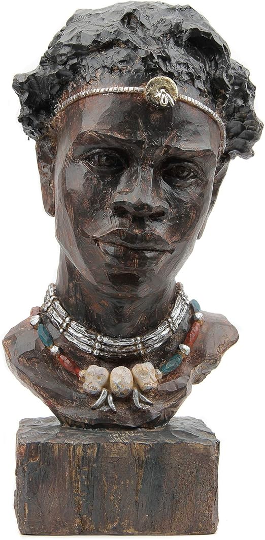 Amazon.com: Leekung African Statues and Sculptures for Home Decor ...
