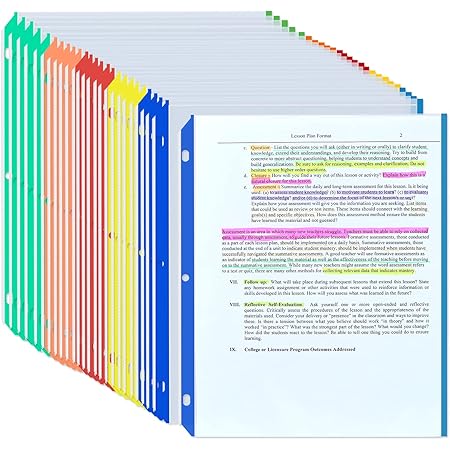 Amazon.com : Amazon Basics Sheet Protector, Non-Glare, 100-Pack, Clear ...