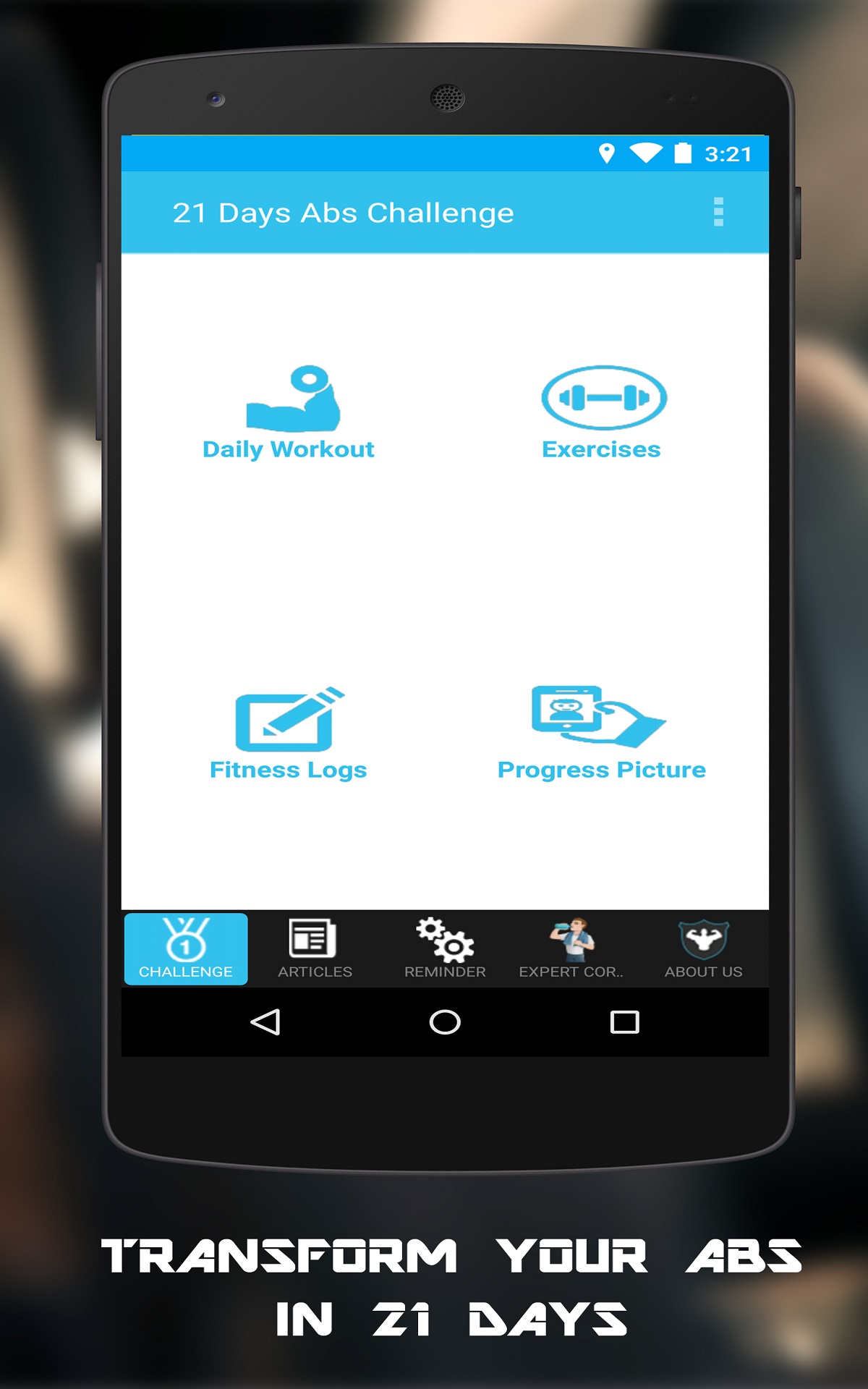 21 Days Abs Fitness Challenge - App on Amazon Appstore