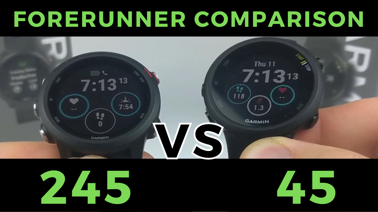 Watch Forerunner 245 vs Forerunner 45 - Garmin Comparison on Amazon Live