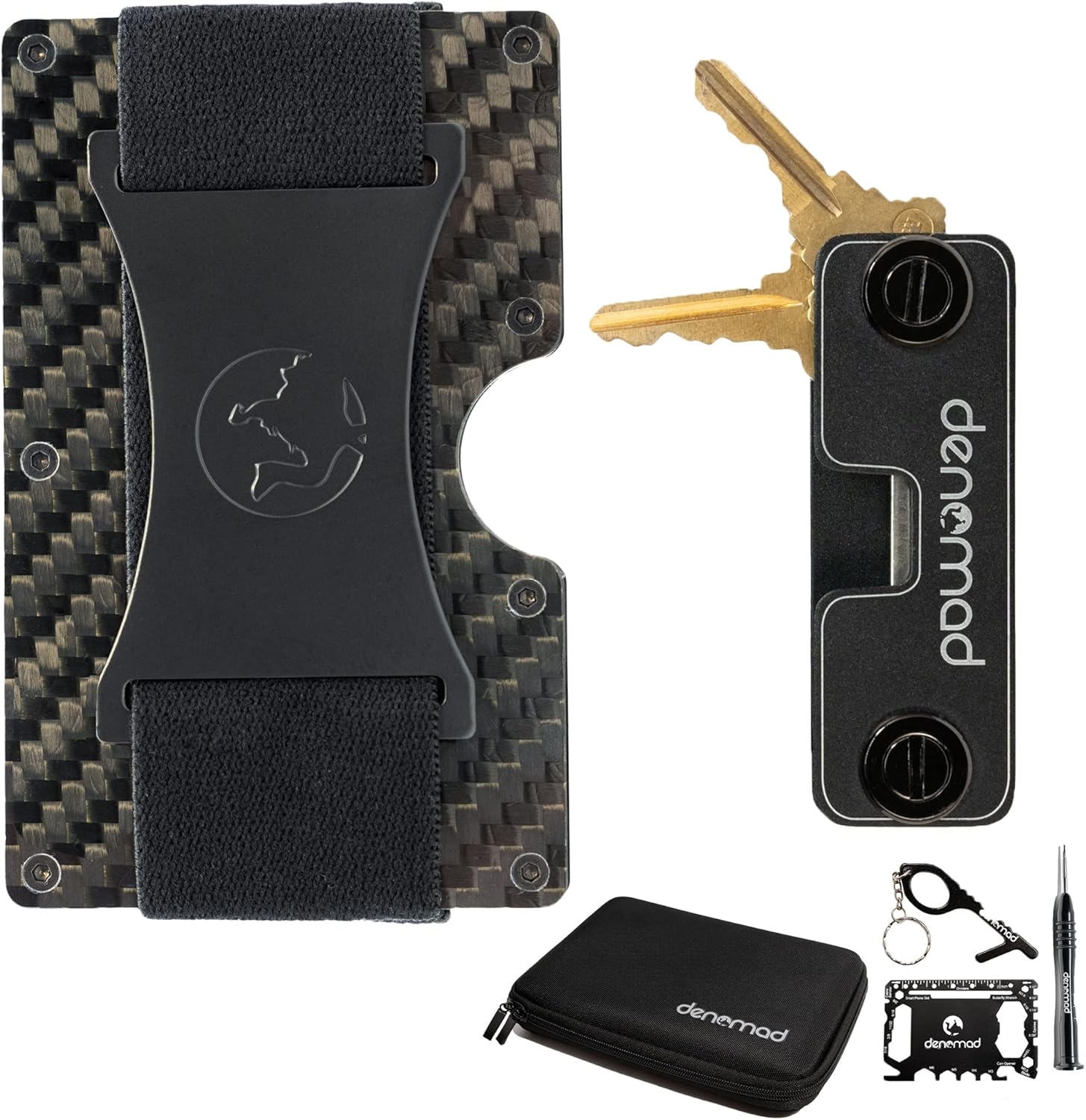 Amazon.com: Carbon Fiber Wallet- RFID Blocking - Complete Gift Set for ...