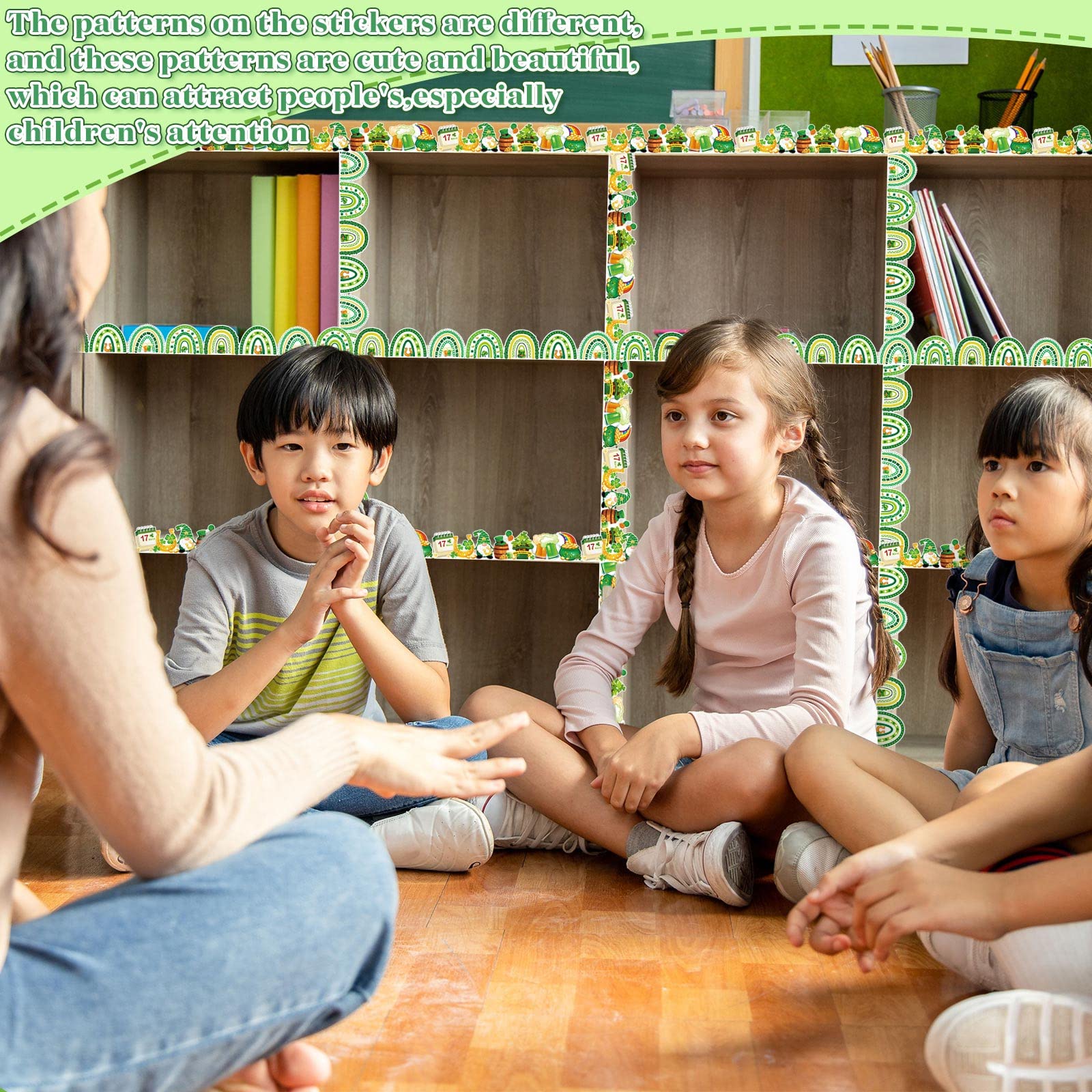 Snapklik.com : 72 Pieces Bulletin Board Borders Valentines Day St ...