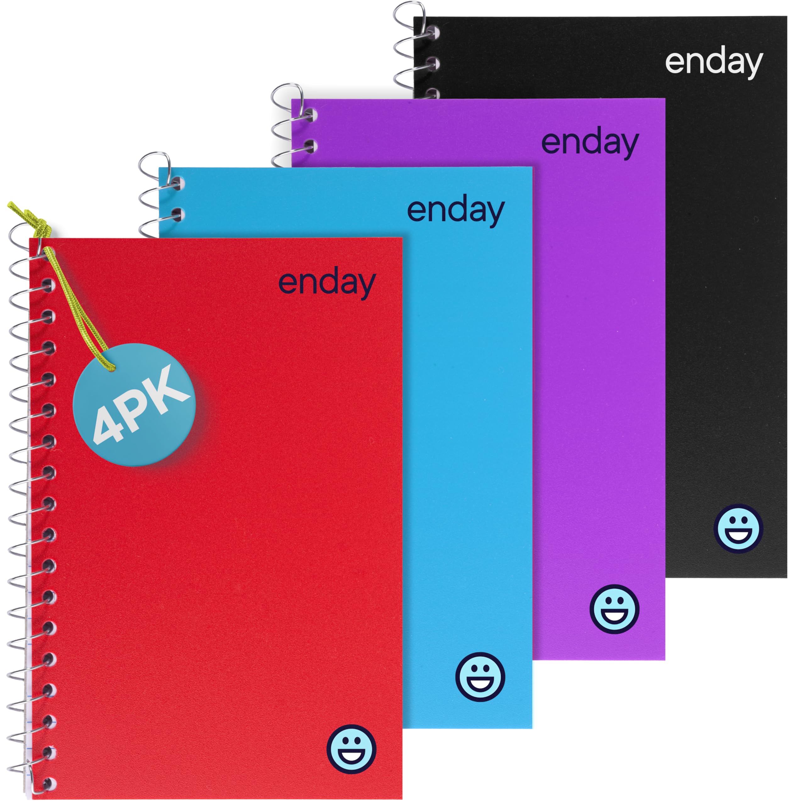 Amazon.com : Emraw Small Spiral Notebook 4x6, Side Bound Pocket ...