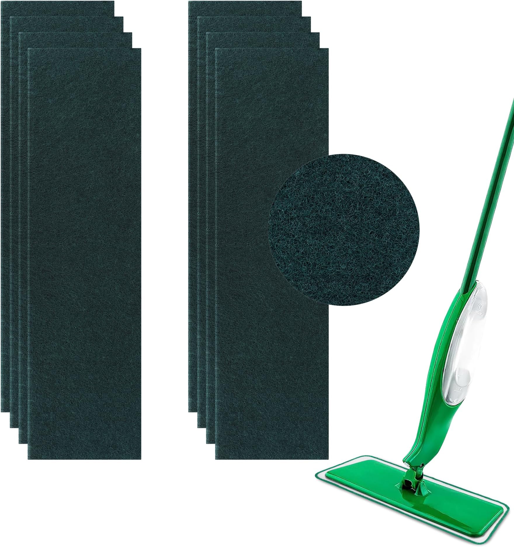 Amazon.com: 18in Reusable Scrub Mop Pads: 8 Pack Washable and Scrubbing ...