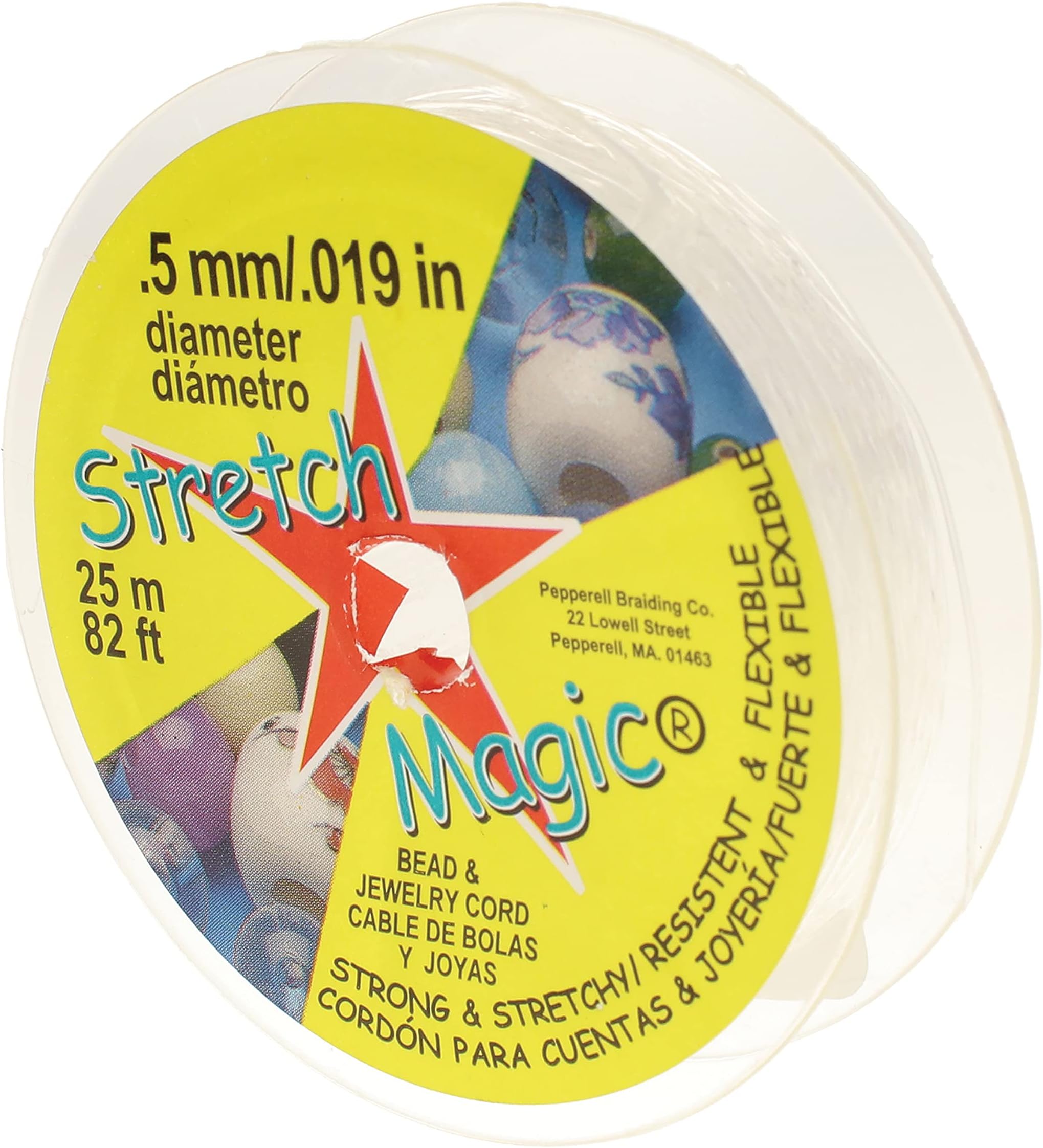 Stretch Magic Clear Bead Cord.7mm 25 meters (about 82ft) : Amazon.co.uk ...