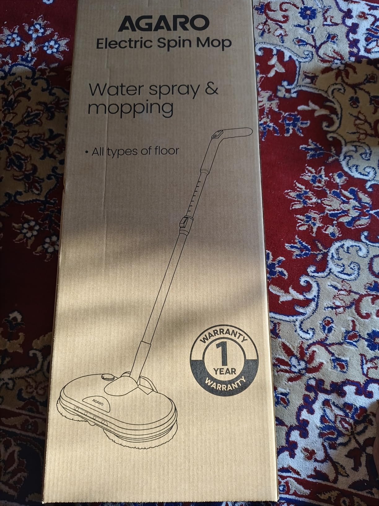 AGARO Regency Electric Spin Mop for Floor Cleaning, Mopping, Automatic ...
