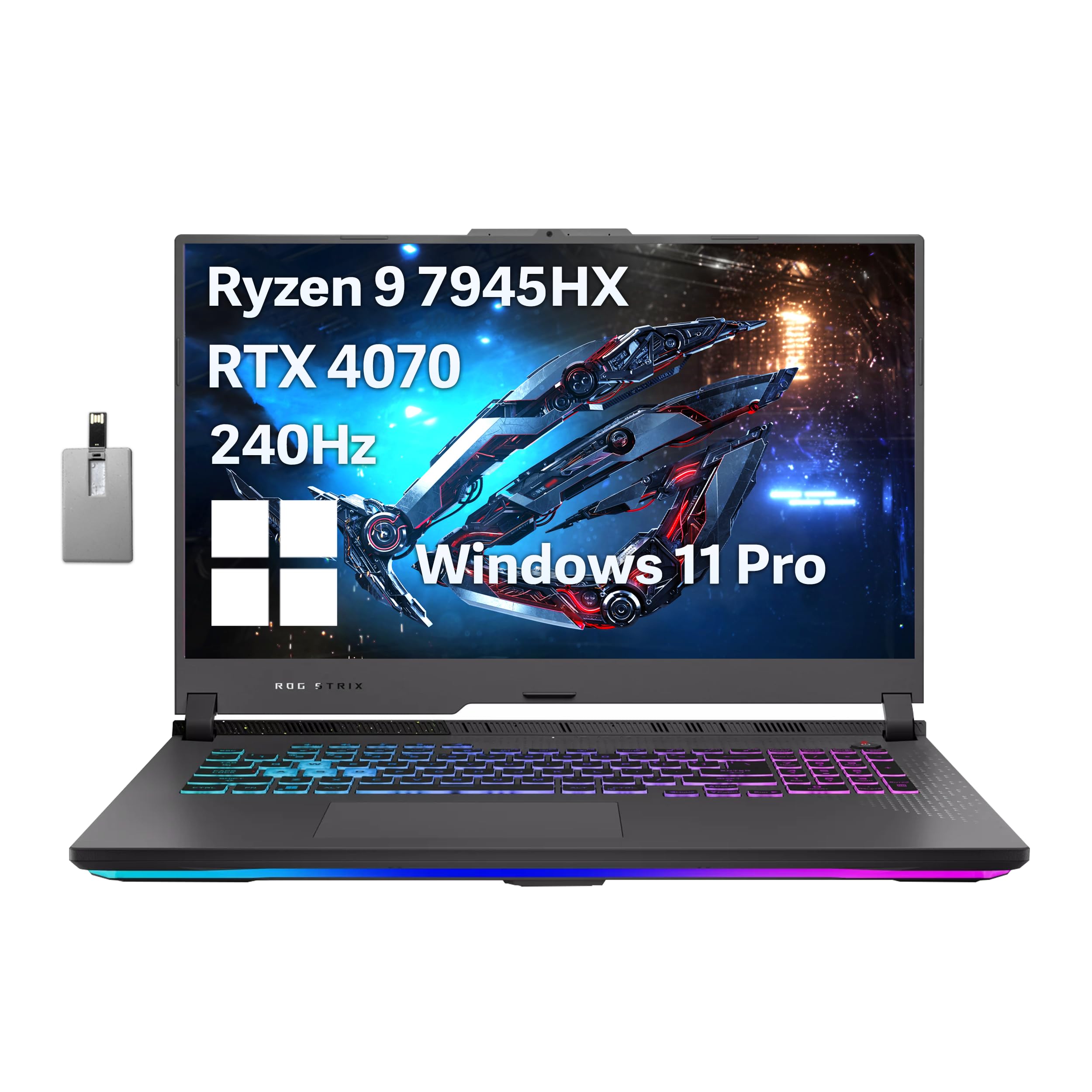 Amazon.com: ASUS ROG Strix G17 Gaming Laptop, 17.3" QHD 240Hz, AMD ...