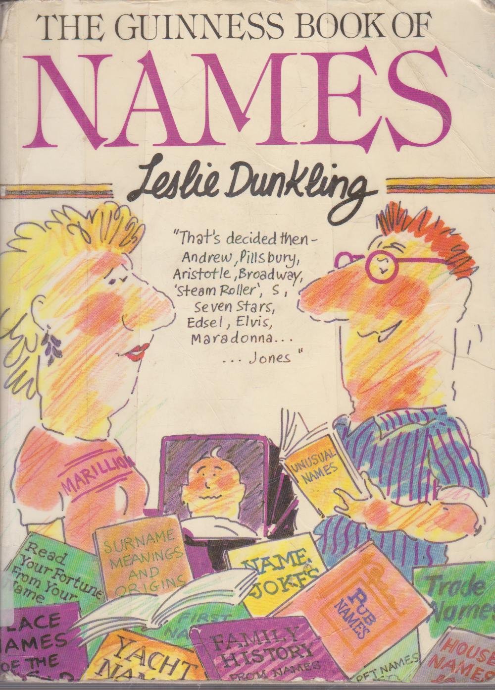 The Guinness Book of Names: Dunkling, Leslie: 9780851123271: Amazon.com ...