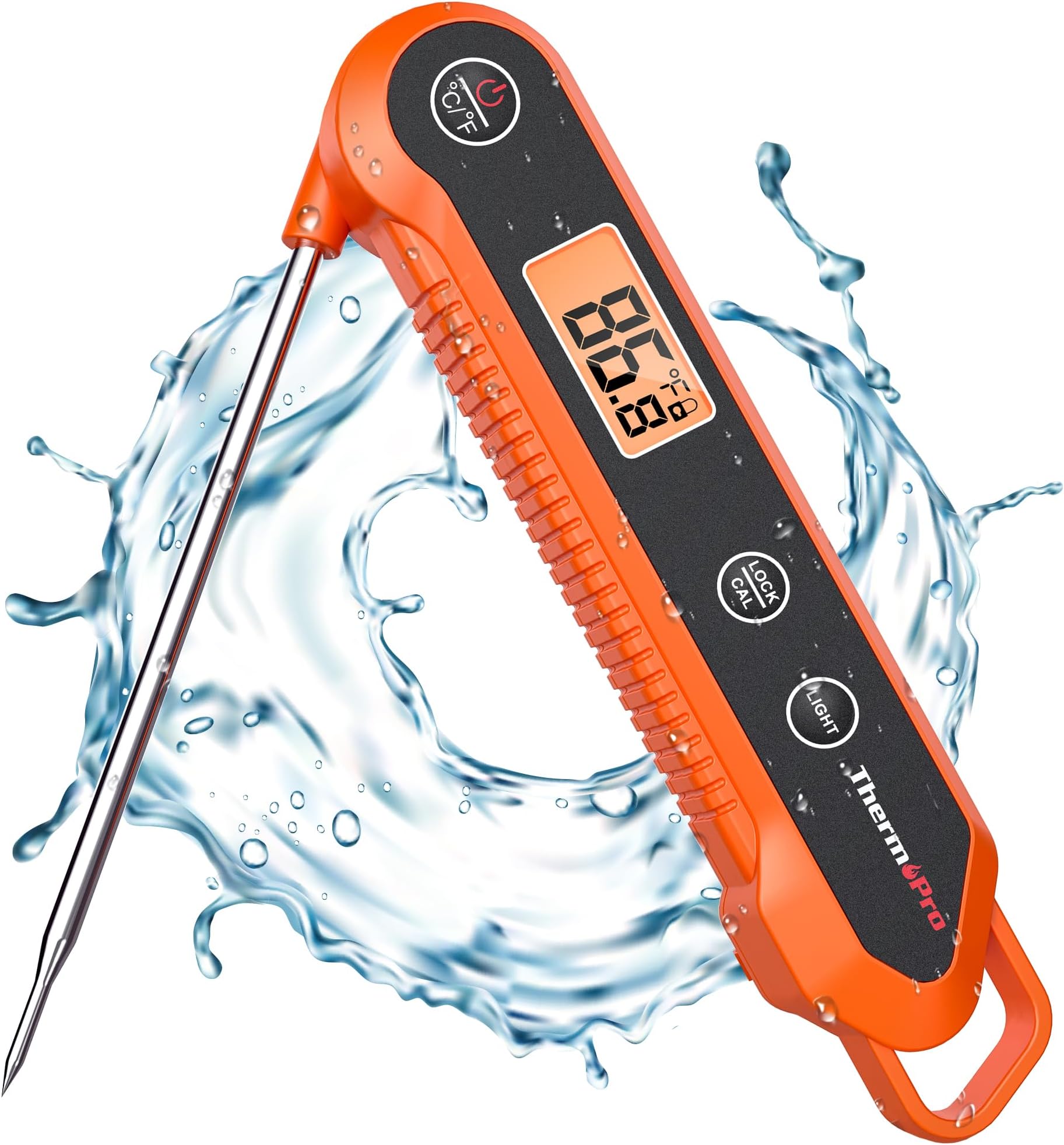 ThermoPro Waterproof Digital Instant Read Meat Thermometer Kitchen ...