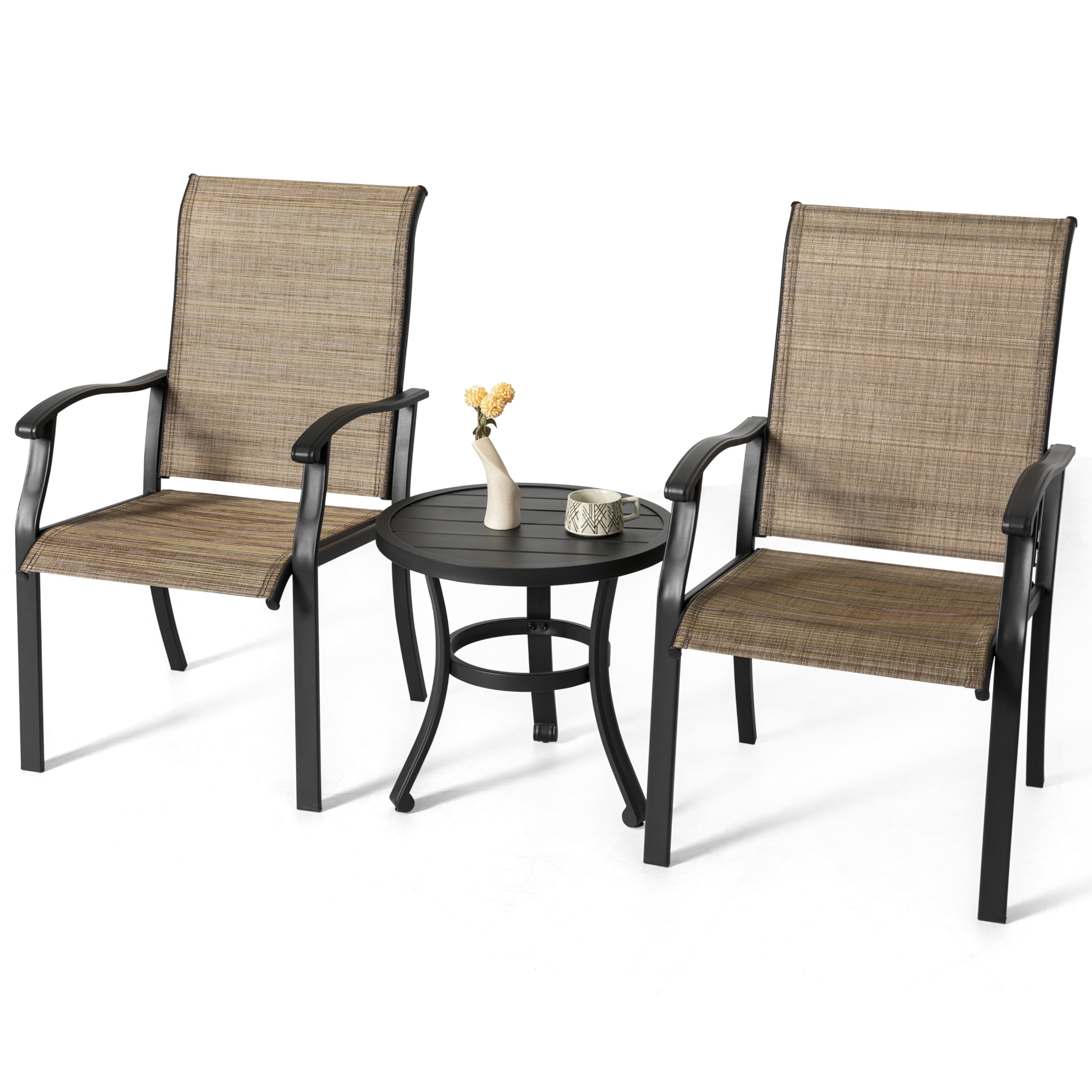 3 Piece Outdoor Bistro Set NUU GARDEN 3-Piece Outdoor Bistro Set ...
