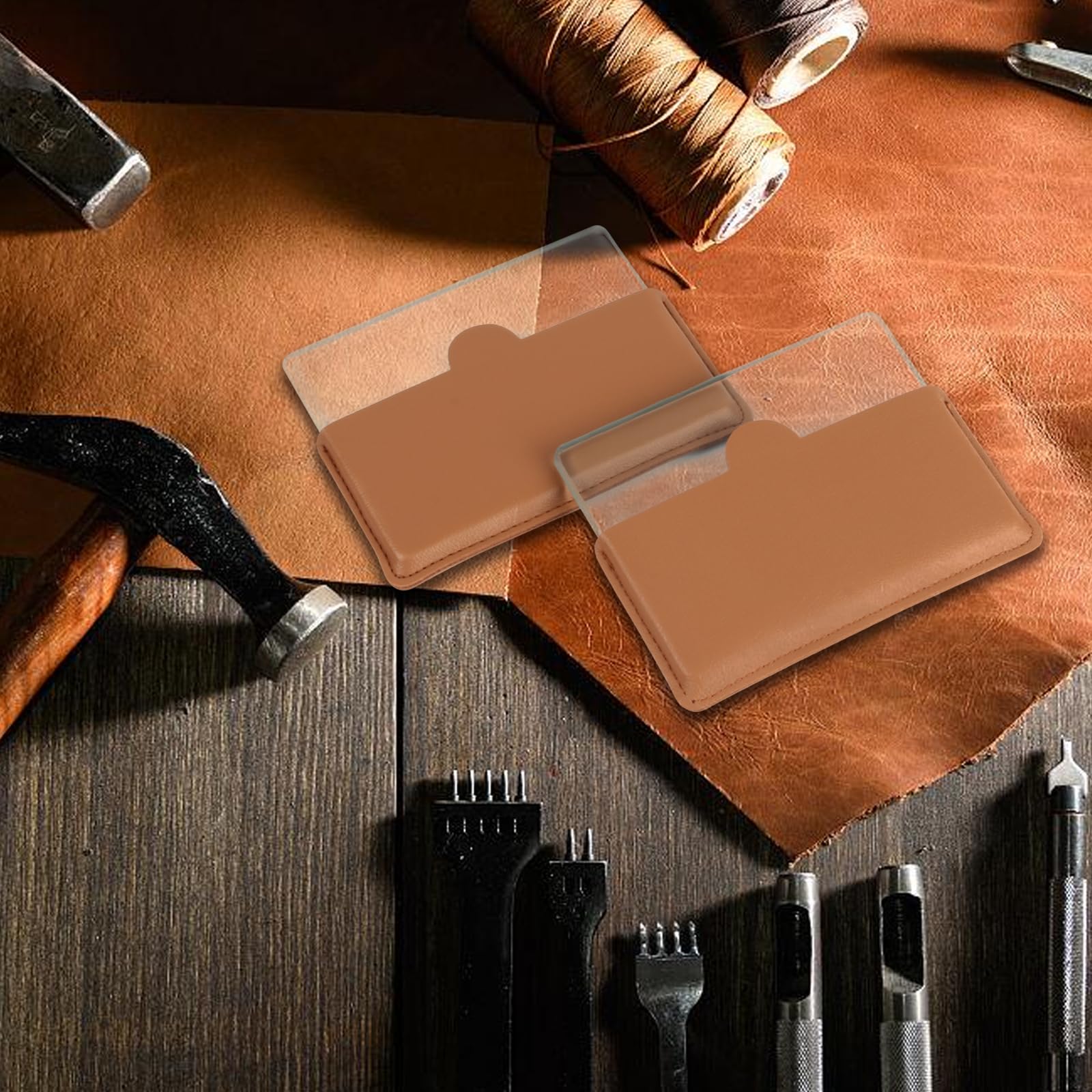 Snapklik.com : KVMORZE 2 Sets Leathercraft Glass Slicker, Leather ...