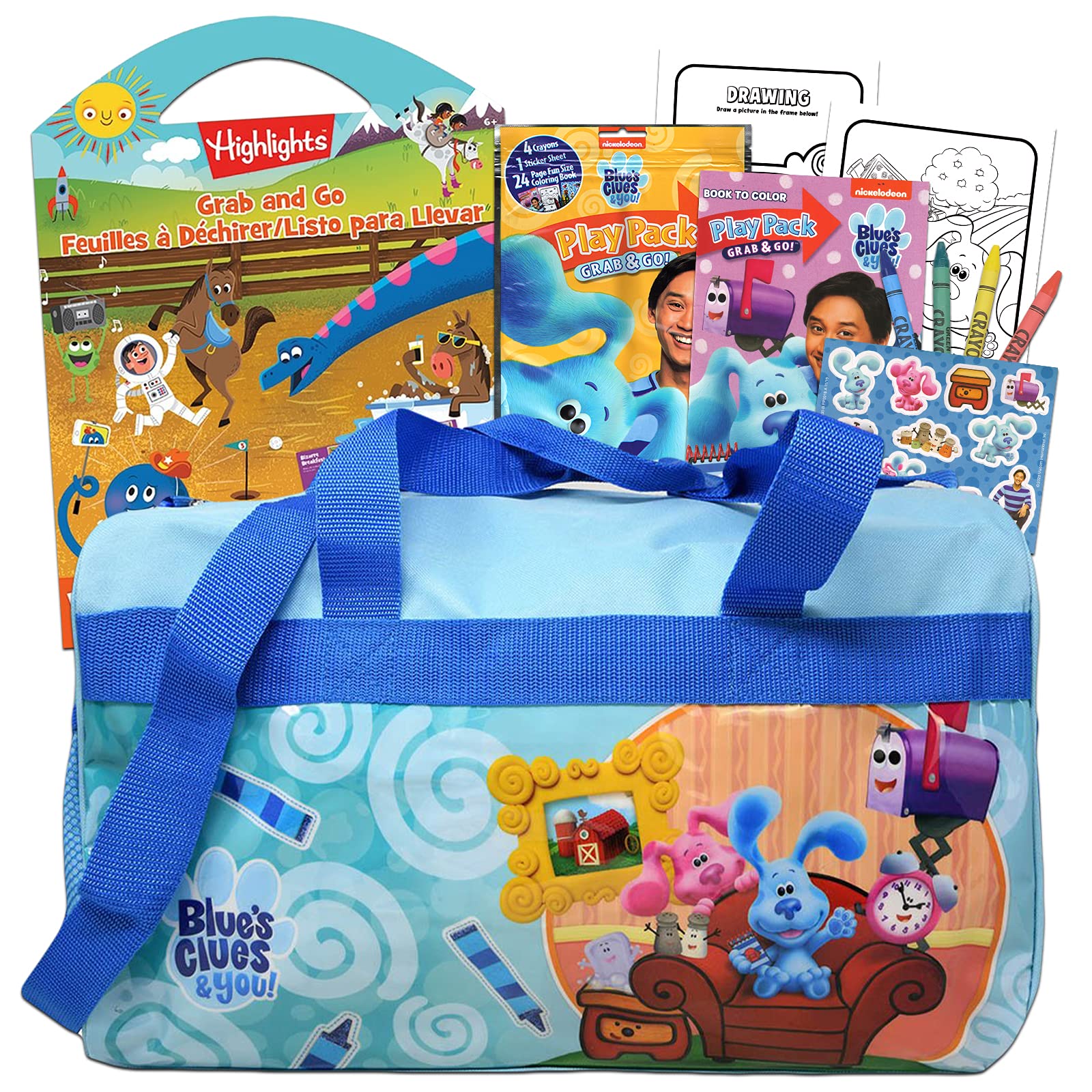 Buy Blue's Clues Duffle Bag Set For Boys, Kids ~ 3 Pc Bundle With Blue ...