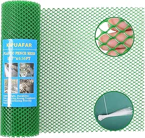Amazon.com : Green Plastic Wire Mesh Fence 15.7IN x 6.56FT - Natural ...