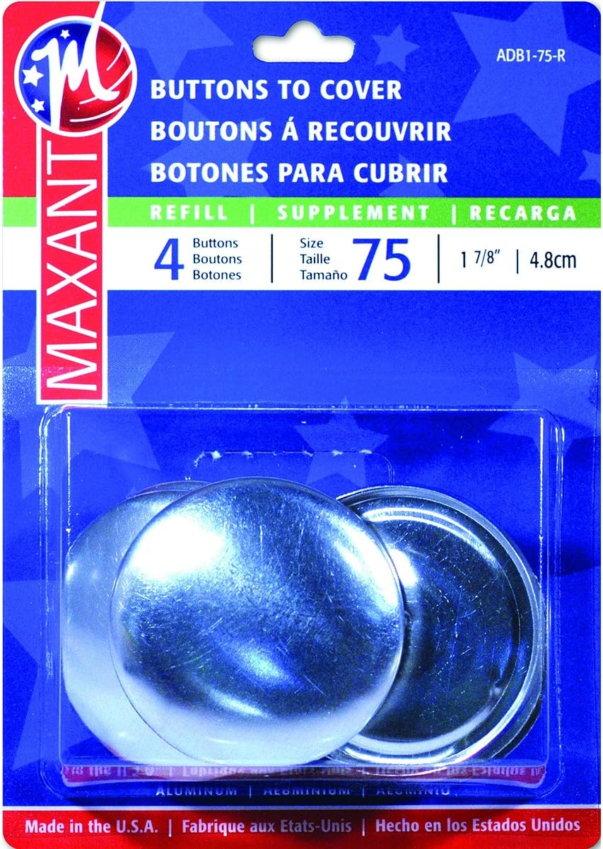 Amazon.com: Maxant Button 4/Pack Cover Button Refill, 1-7/8-Inch