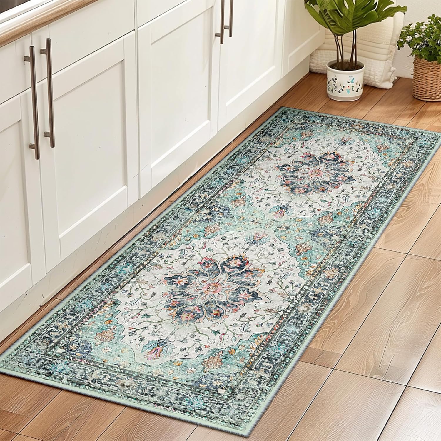 Amazon.com: RELEANY 2x6 Runner Rug, Area Rugs 2x6, Washable Rug Non ...