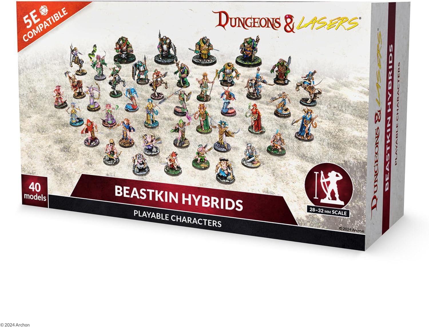 Dungeons & Lasers Beastkin Hybrids DND Miniatures - 40 Playable ...